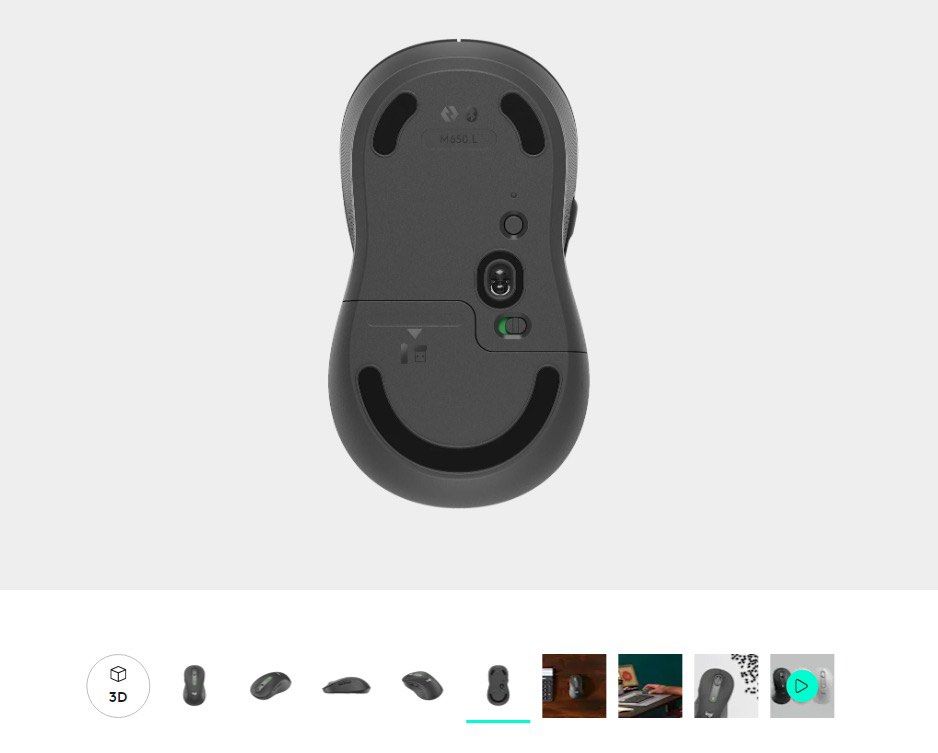 Logitech Signature M650L Wireless Mouse - Black, Computers & Tech ...