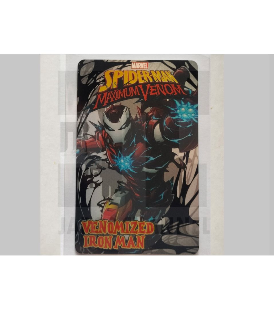MARVEL SPIDERMAN MAXIMUM VENOM ARCADE GAME - Venomized Iron Man (Foil ...