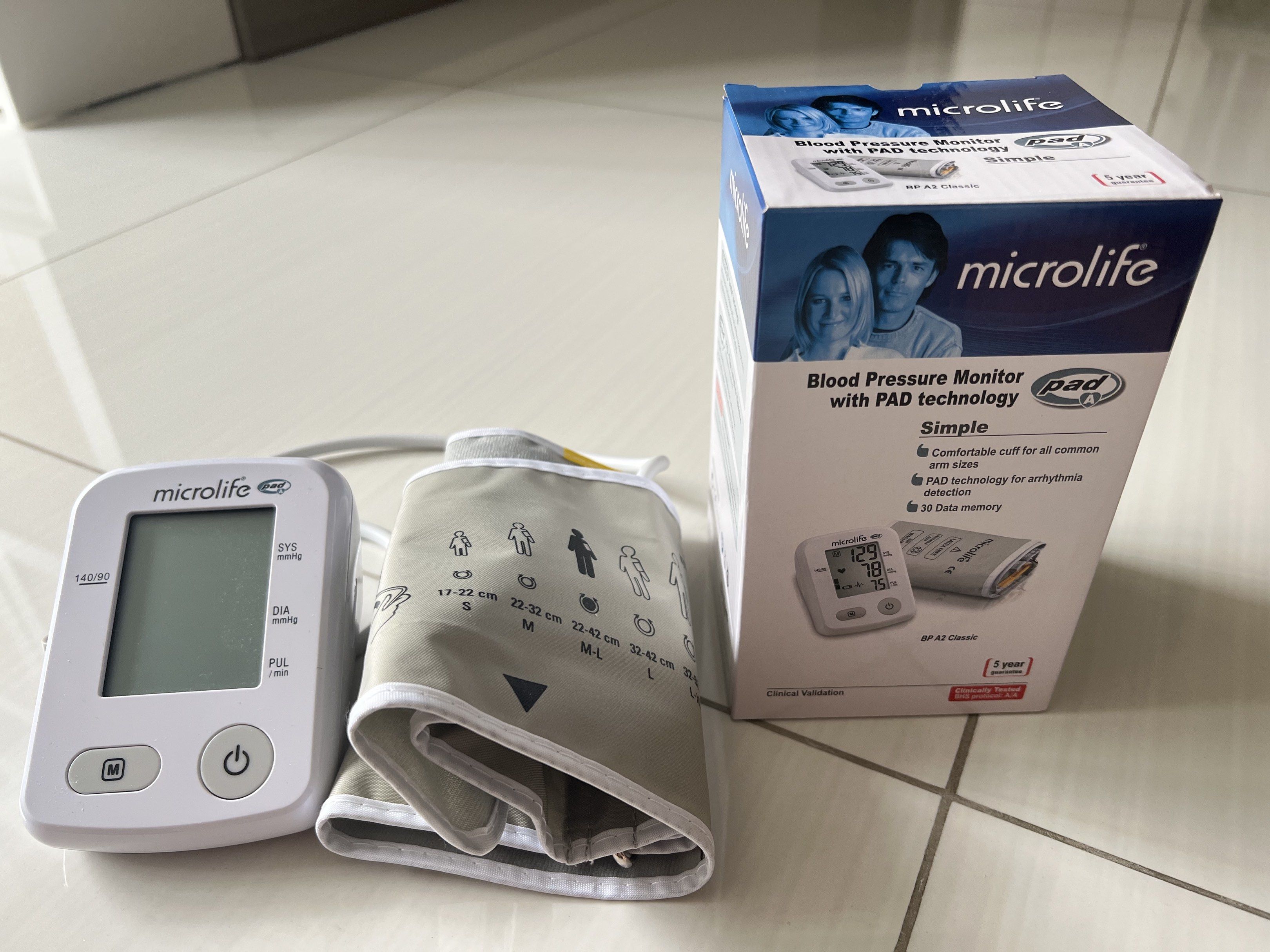 Microlife BP A3 Classic Blood Pressure Monitor, Health & Nutrition ...