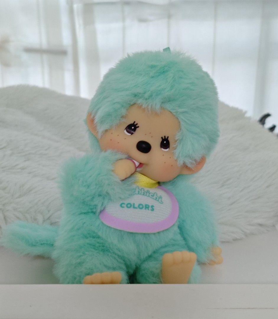 Monchhichi Colors Plush Toy Mint Green, Hobbies & Toys, Toys & Games on Carousell