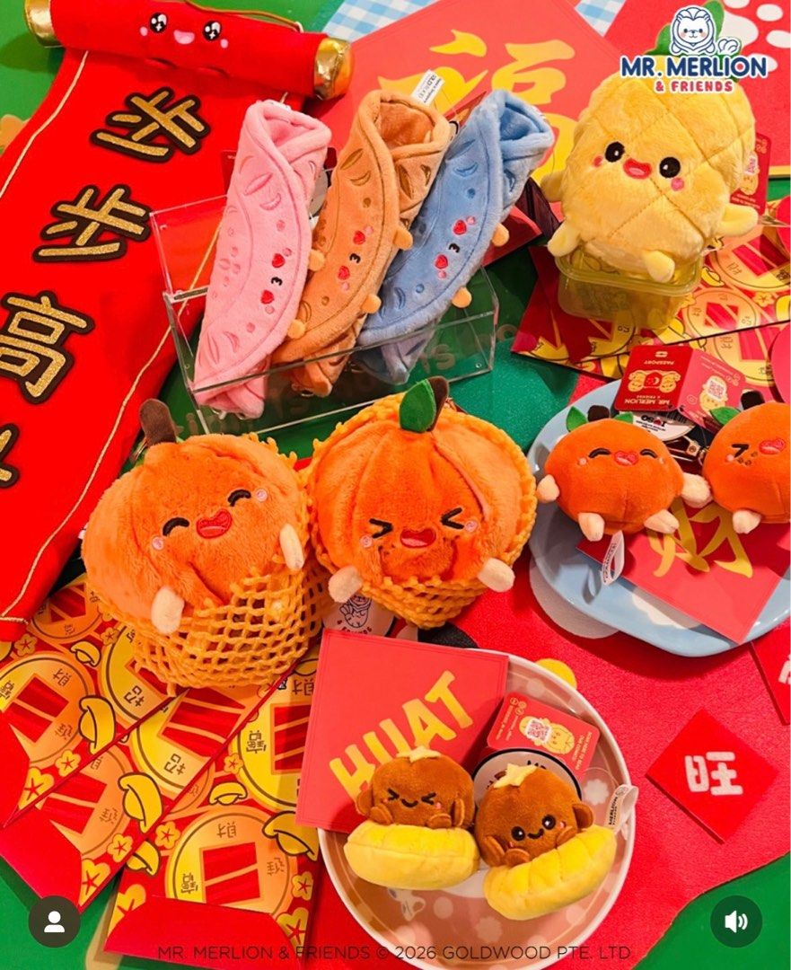 Mr. Merlion & Friends CNY/MJ BOYS Debut Plushies, Hobbies & Toys, Toys ...