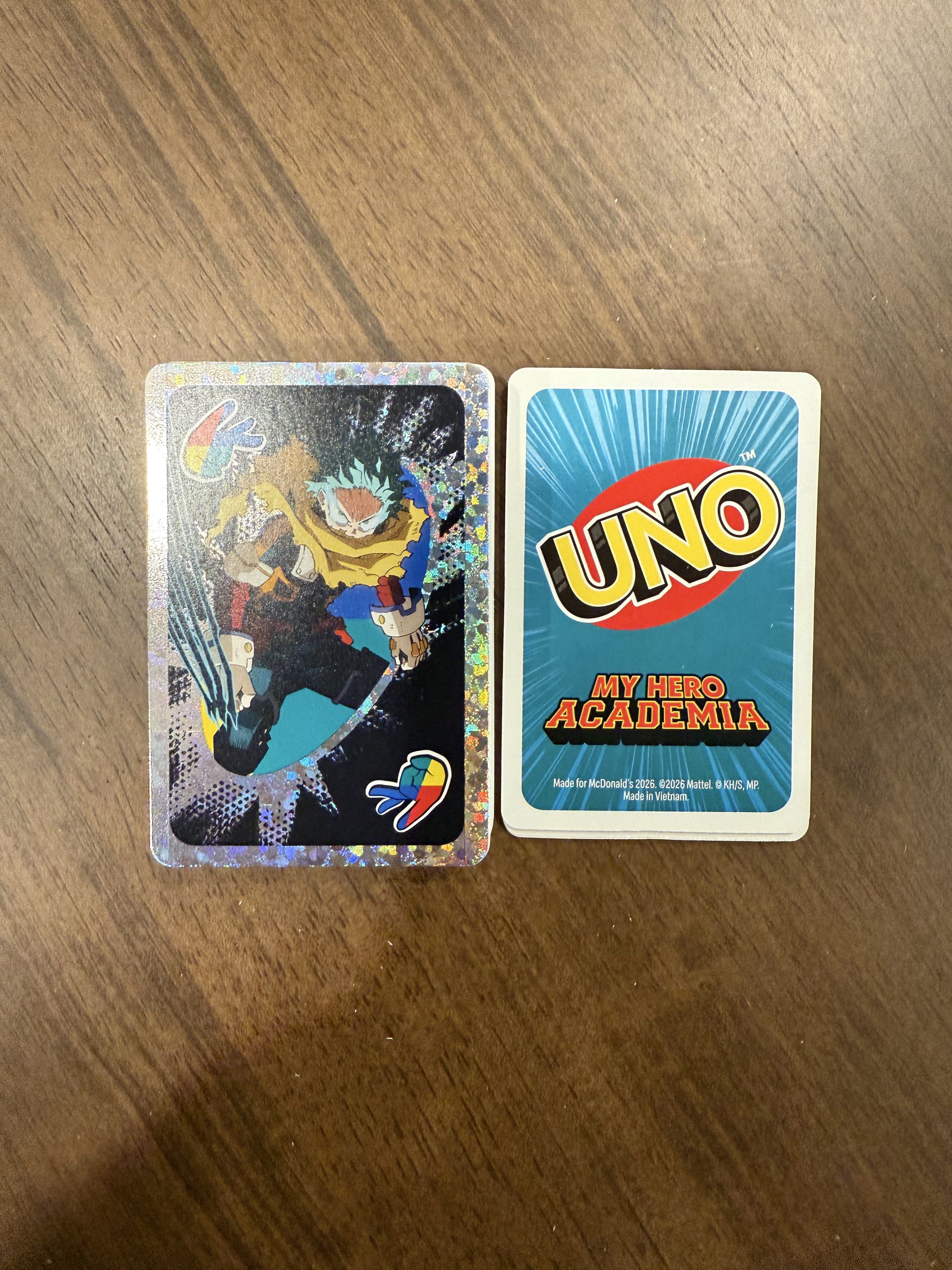 My Hero Academia UNO card, Hobbies & Toys, Toys & Games on Carousell