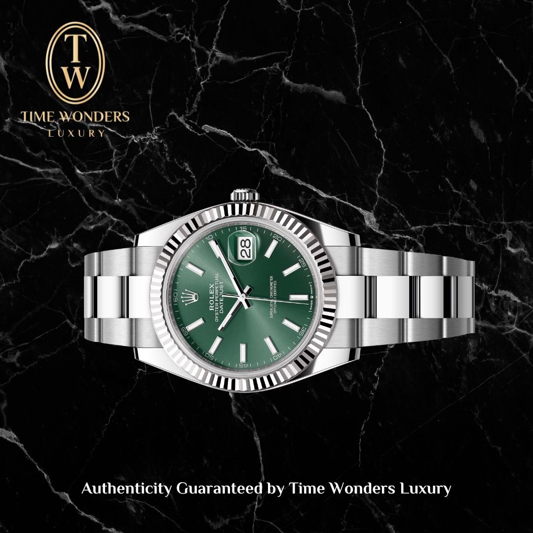 New December 2025 Rolex Datejust 126334 41mm Green Oyster, Luxury ...