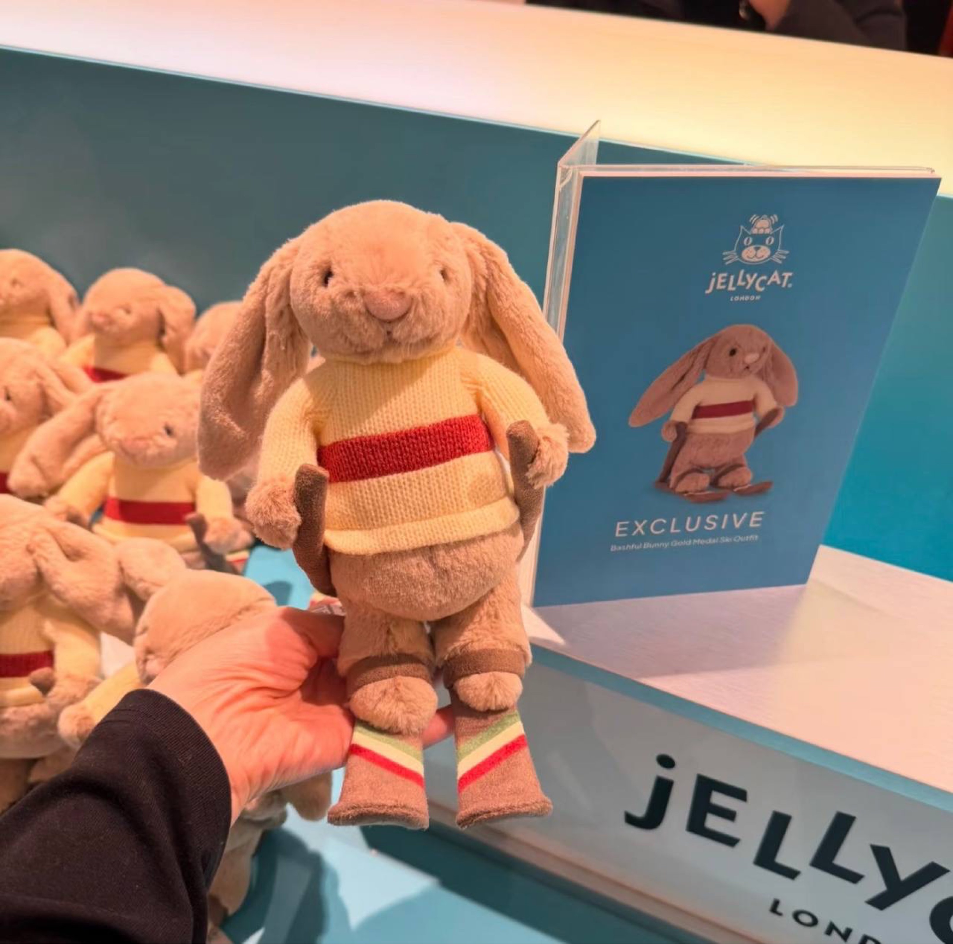 (new!) gold medal ski outfit bunny & curling stone, Hobbies & Toys ...