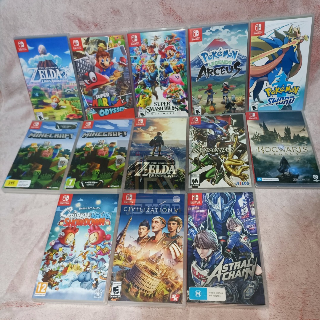 Nintendo Switch Games - Zelda, Minecraft, Super Mario, Video Gaming ...