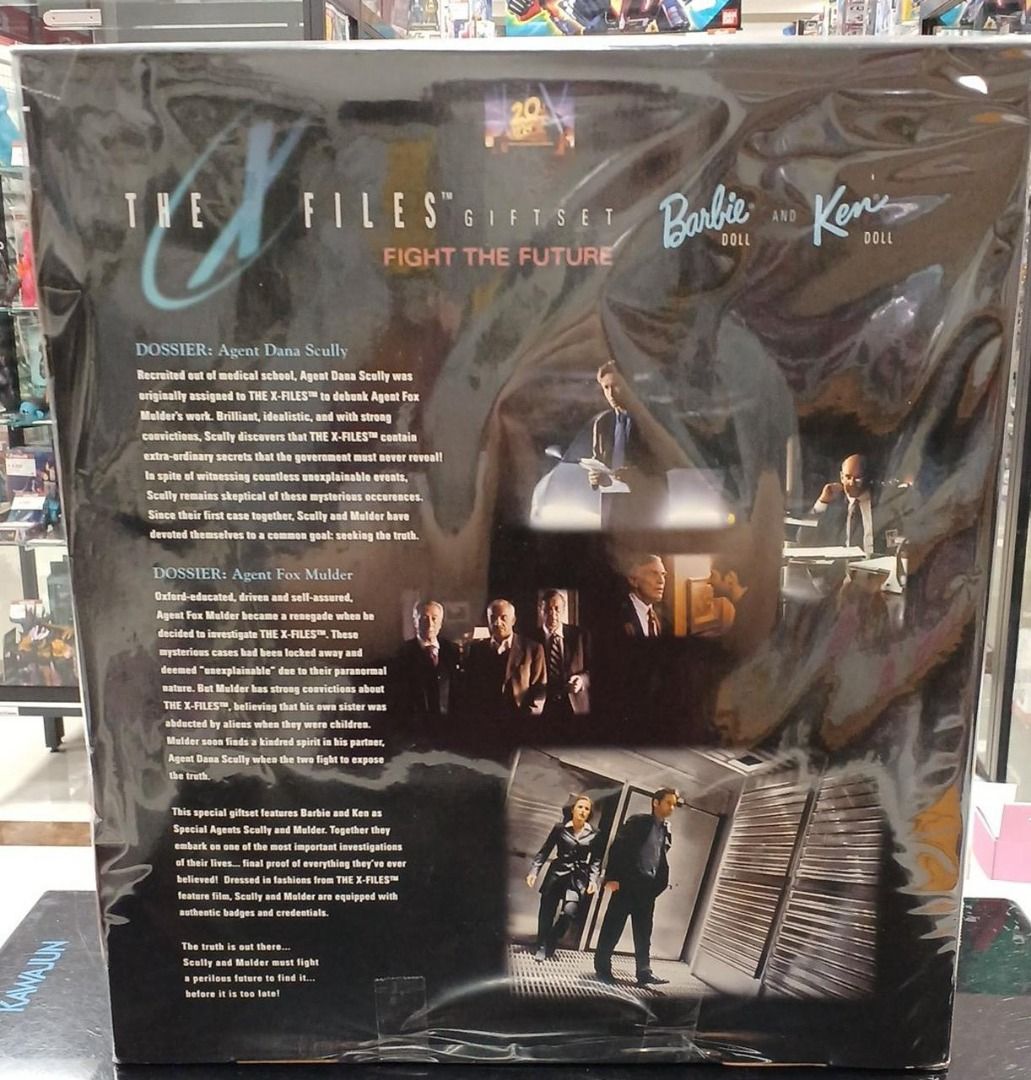 NRFB Barbie Ken The X Files X-FIles Giftset Gift Set Doll MATTEL Dana ...