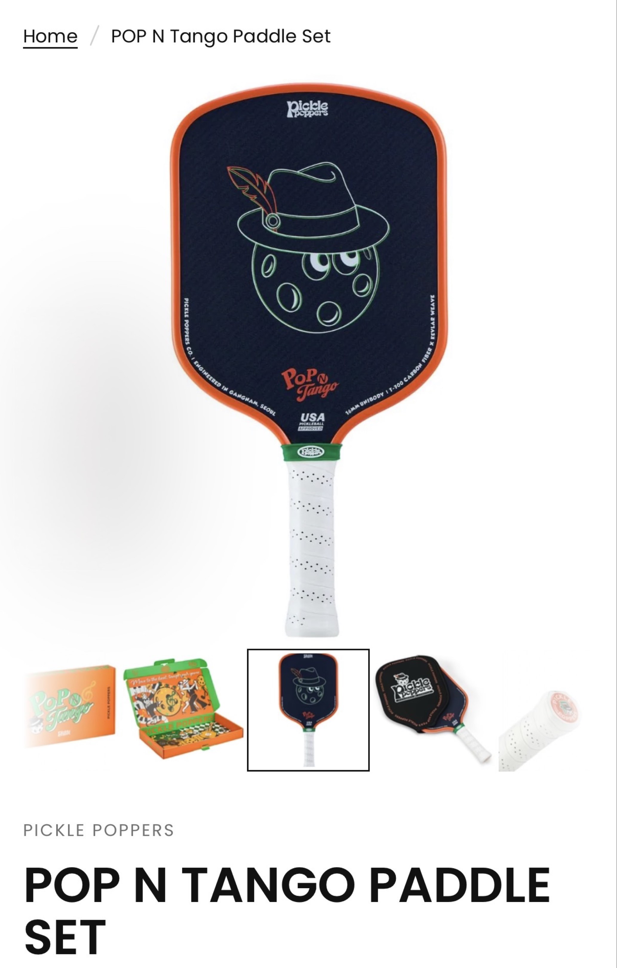Pickle Poppers Paddle - Pop n Tango, Sports Equipment, Sports & Games ...