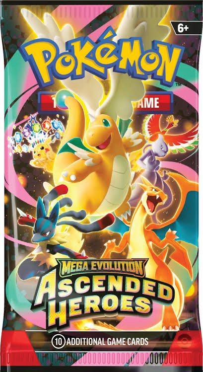 [PO] Pokemon Mega Evolution Ascended Heroes Booster Pack, Hobbies ...