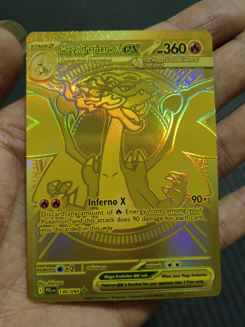 Pokemon English Mega Charizard EX Phantasmal Flames 130/094, Hobbies ...