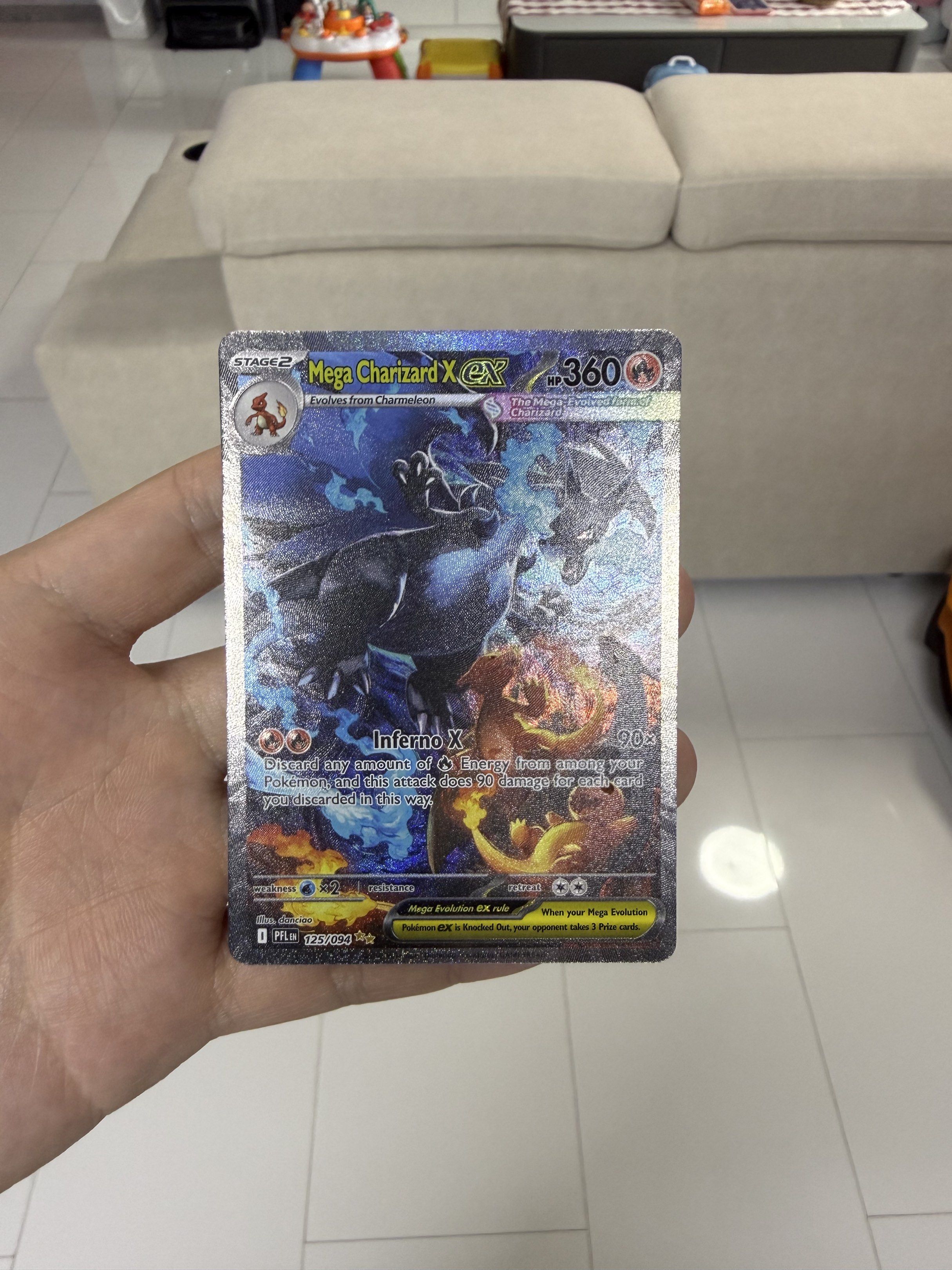 Pokemon Mega Charizard X EX#125/094 SIR, Hobbies & Toys, Toys & Games ...