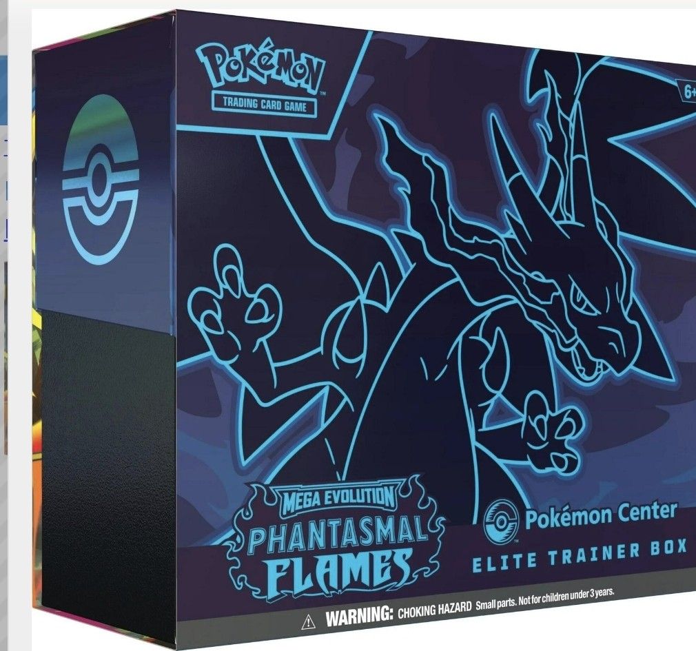 Pokemon Mega Evolution Phantasmal Flames Elite Trainer Box, Hobbies ...
