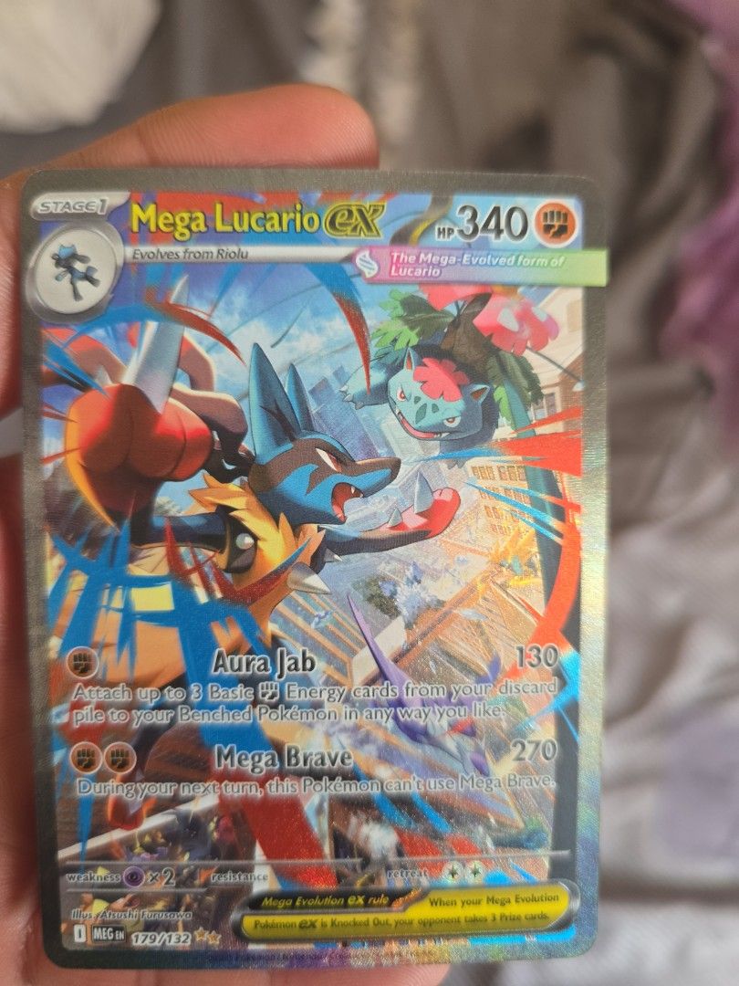 Pokemon Mega Lucario SAR. can nego, Hobbies & Toys, Toys & Games on ...