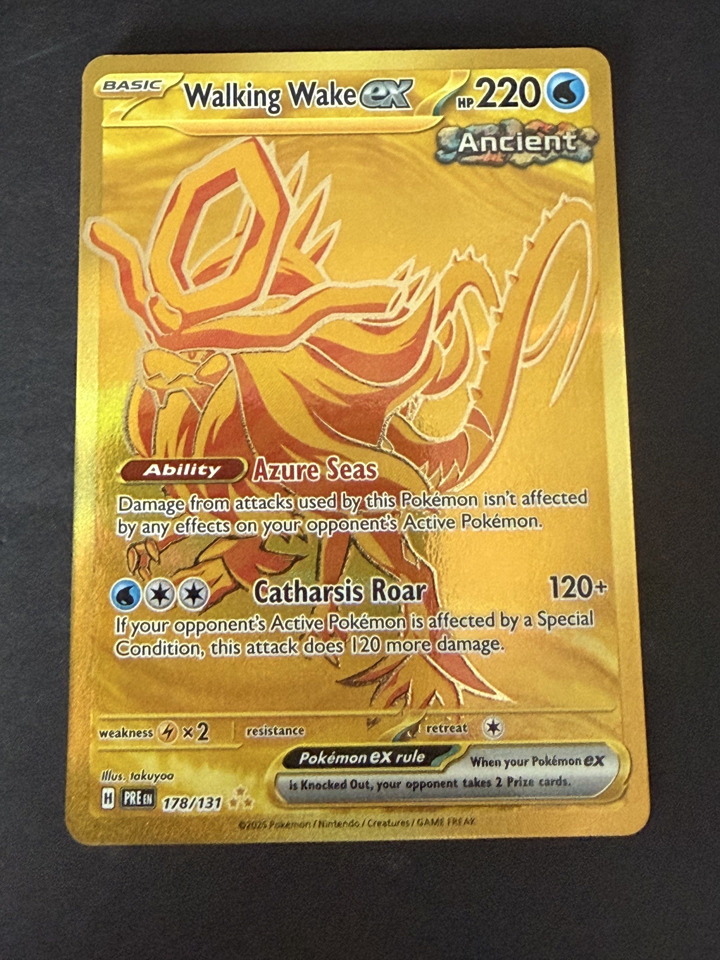 Pokemon Prismatic Evolutions - Walking Wake 178/131, Hobbies & Toys ...