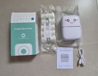 Cute Mini Thermal Printer with Extra Paper Rolls, Computers & Tech ...