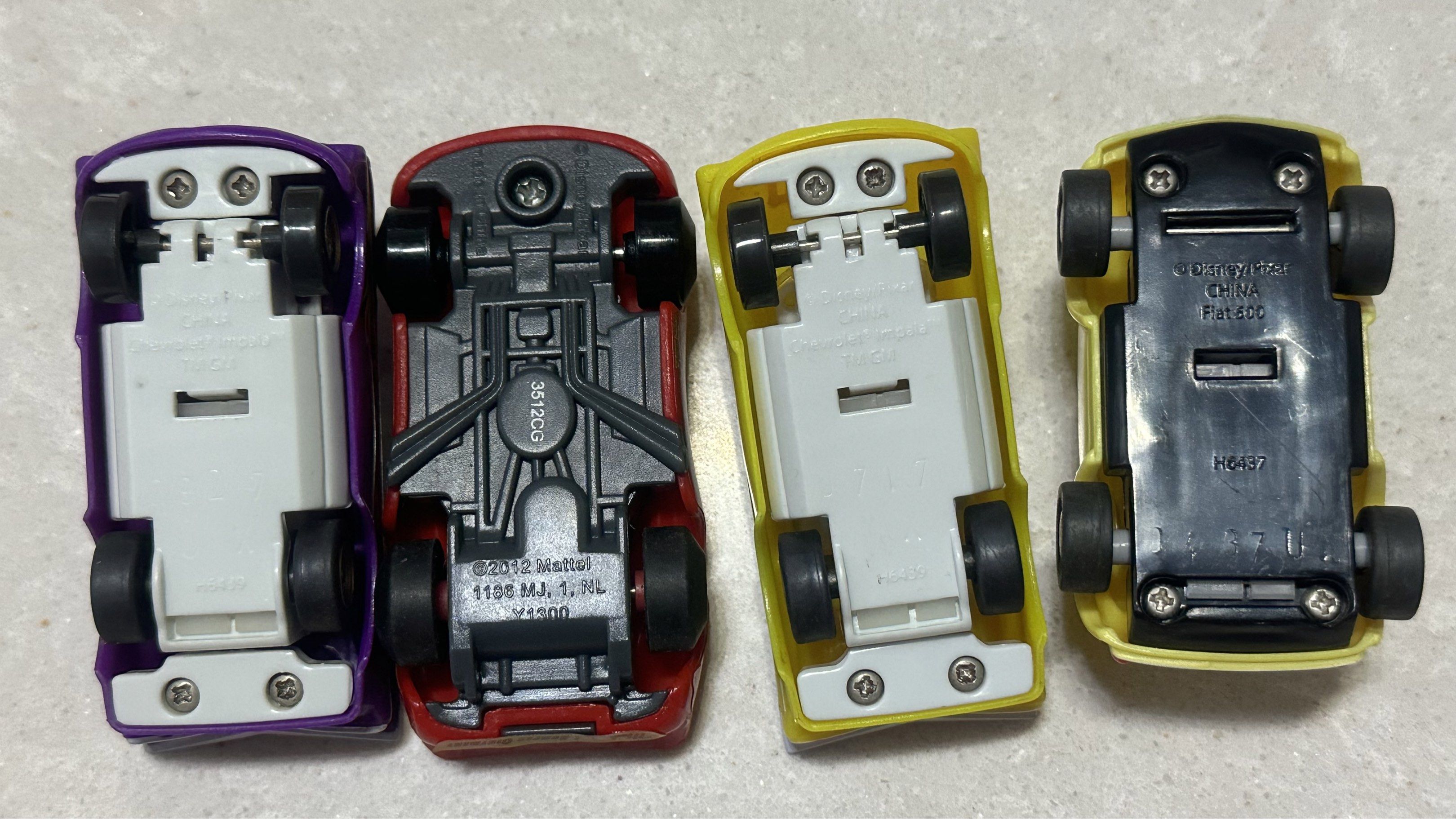 Rare Disney Pixar Cars Pull Push Moving Toy Set, Hobbies & Toys, Toys ...