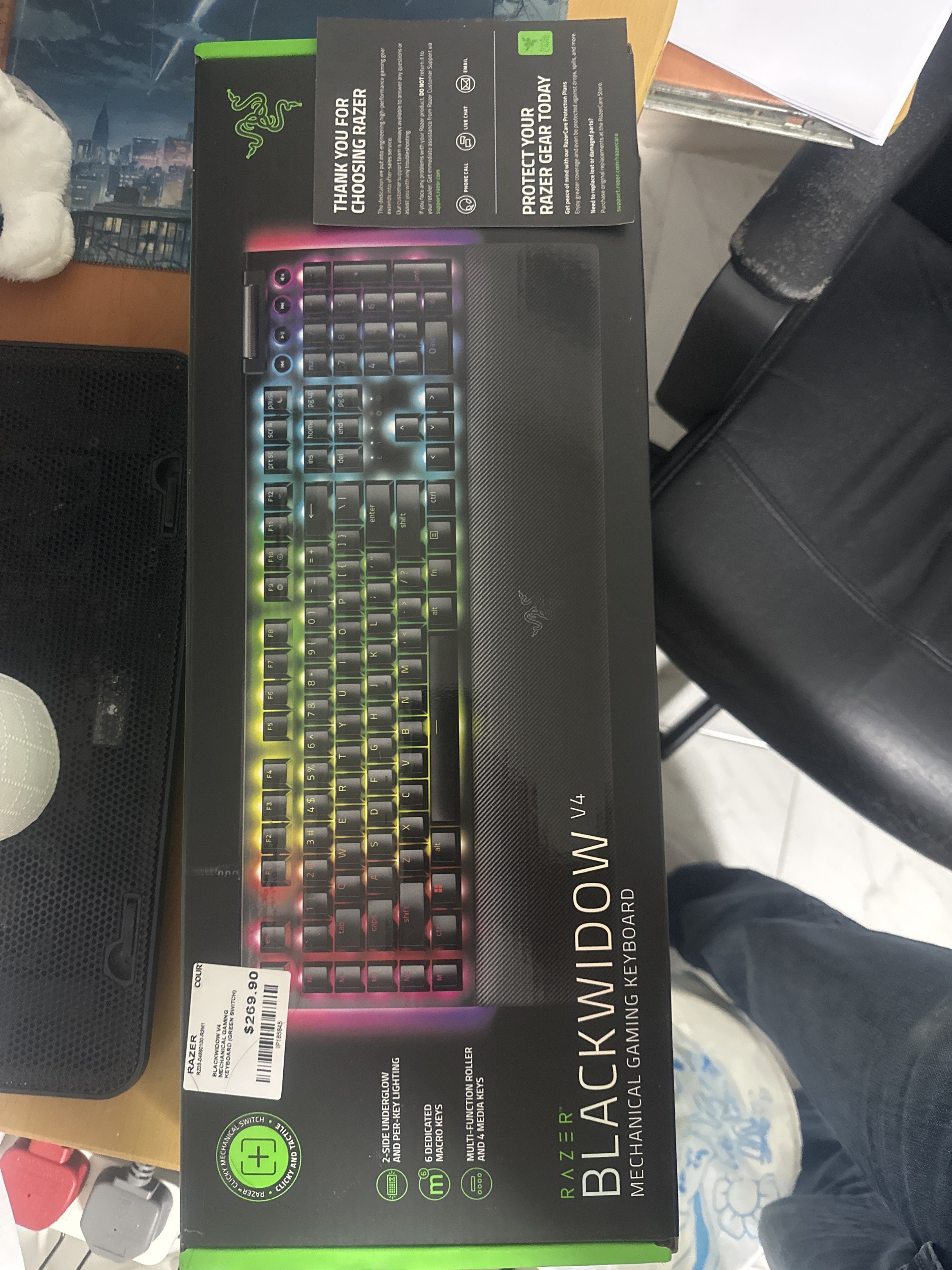 Razer Blackwidow V4 Mechanical Gaming Keyboard, Computers & Tech, Parts ...