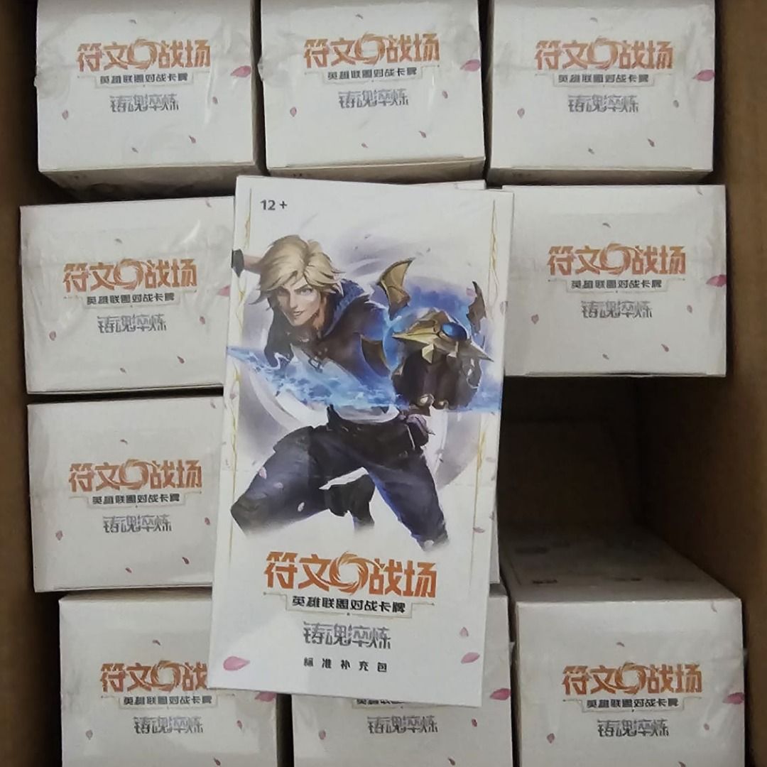 Riftbound Spiritforged READY STOCK- slim booster box chinese, Hobbies ...