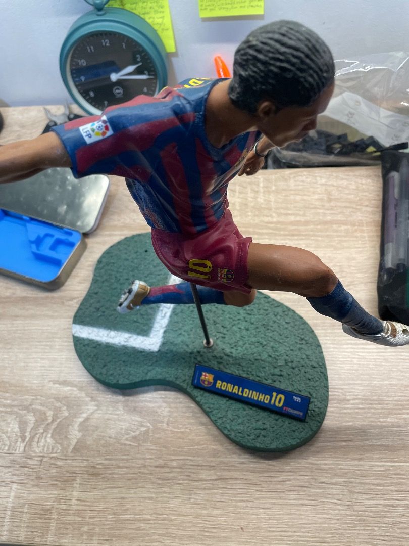 Ronaldinho FC Barcelona Figurine, Hobbies & Toys, Toys & Games on Carousell