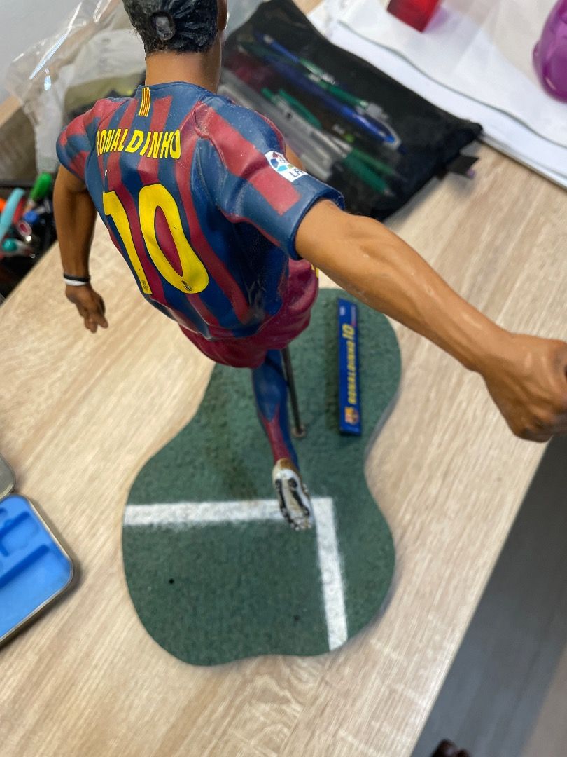 Ronaldinho FC Barcelona Figurine, Hobbies & Toys, Toys & Games on Carousell