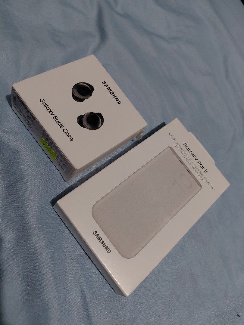 Samsung Galaxy Buds Core and Battery Pack, Audio, Earphones on Carousell