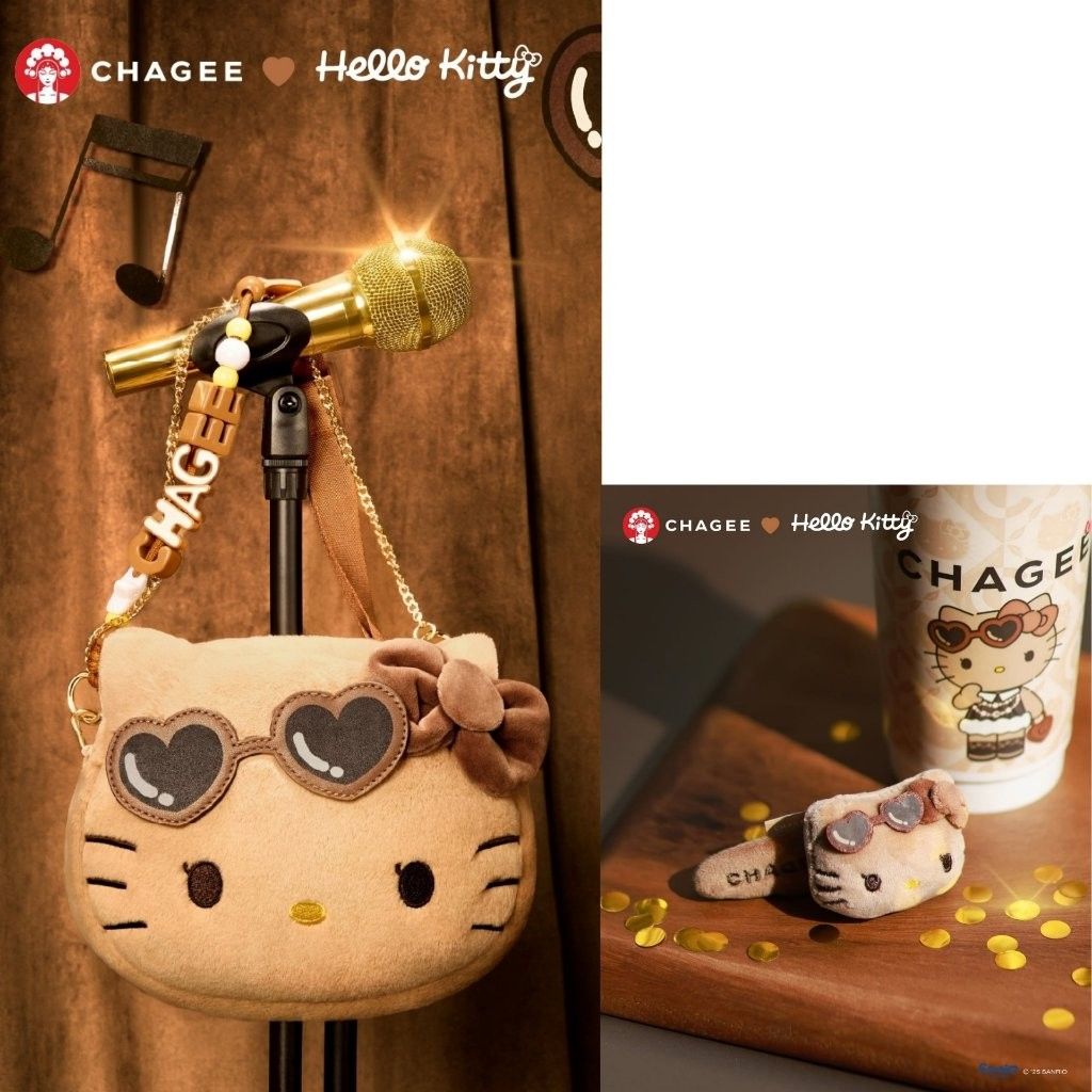(SET) Chagee x Hello Kitty Sanrio Bag & Hair Pin, Hobbies & Toys ...