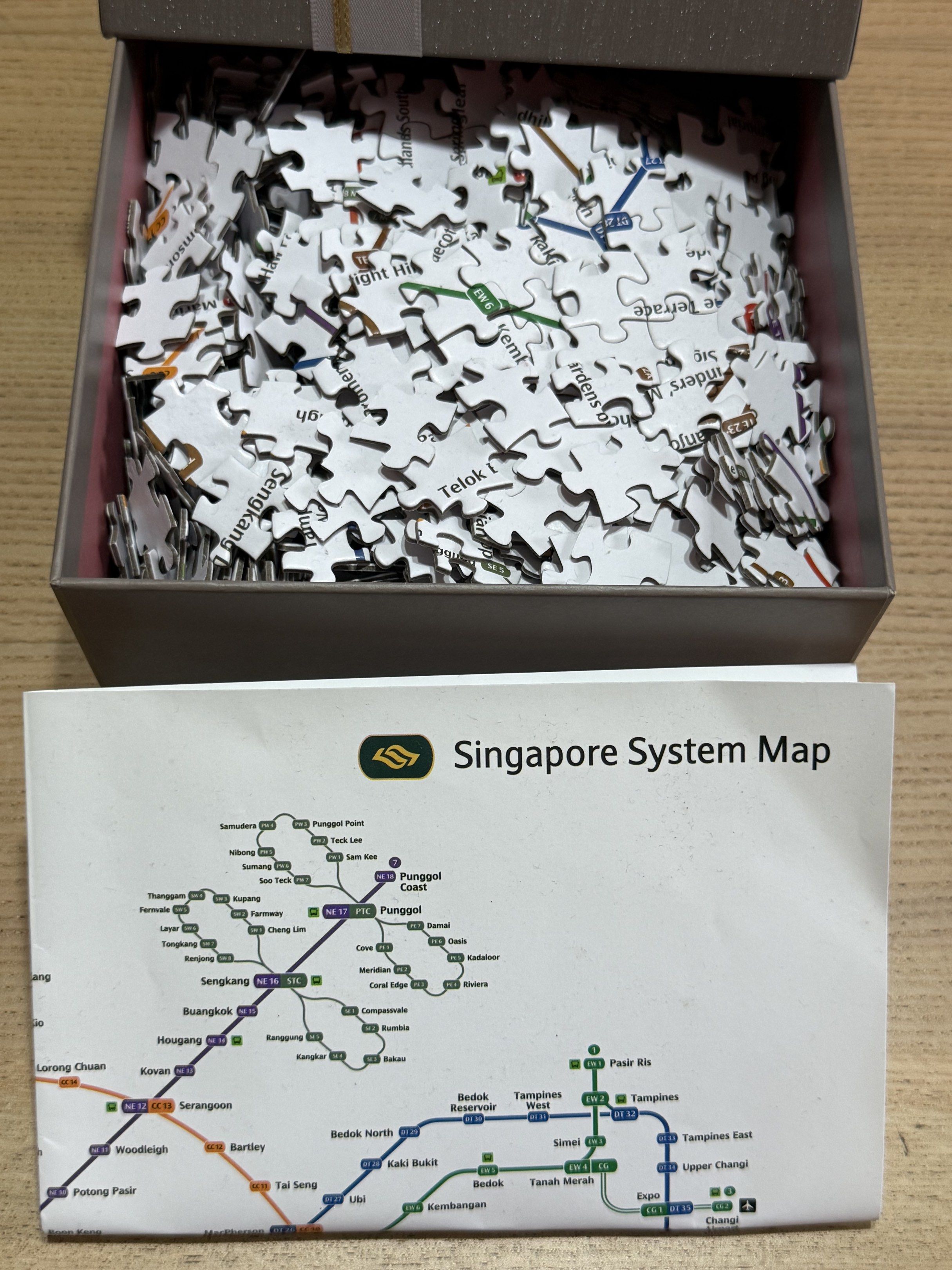 Singapore MRT System Map Puzzle, Furniture & Home Living, Home Decor ...