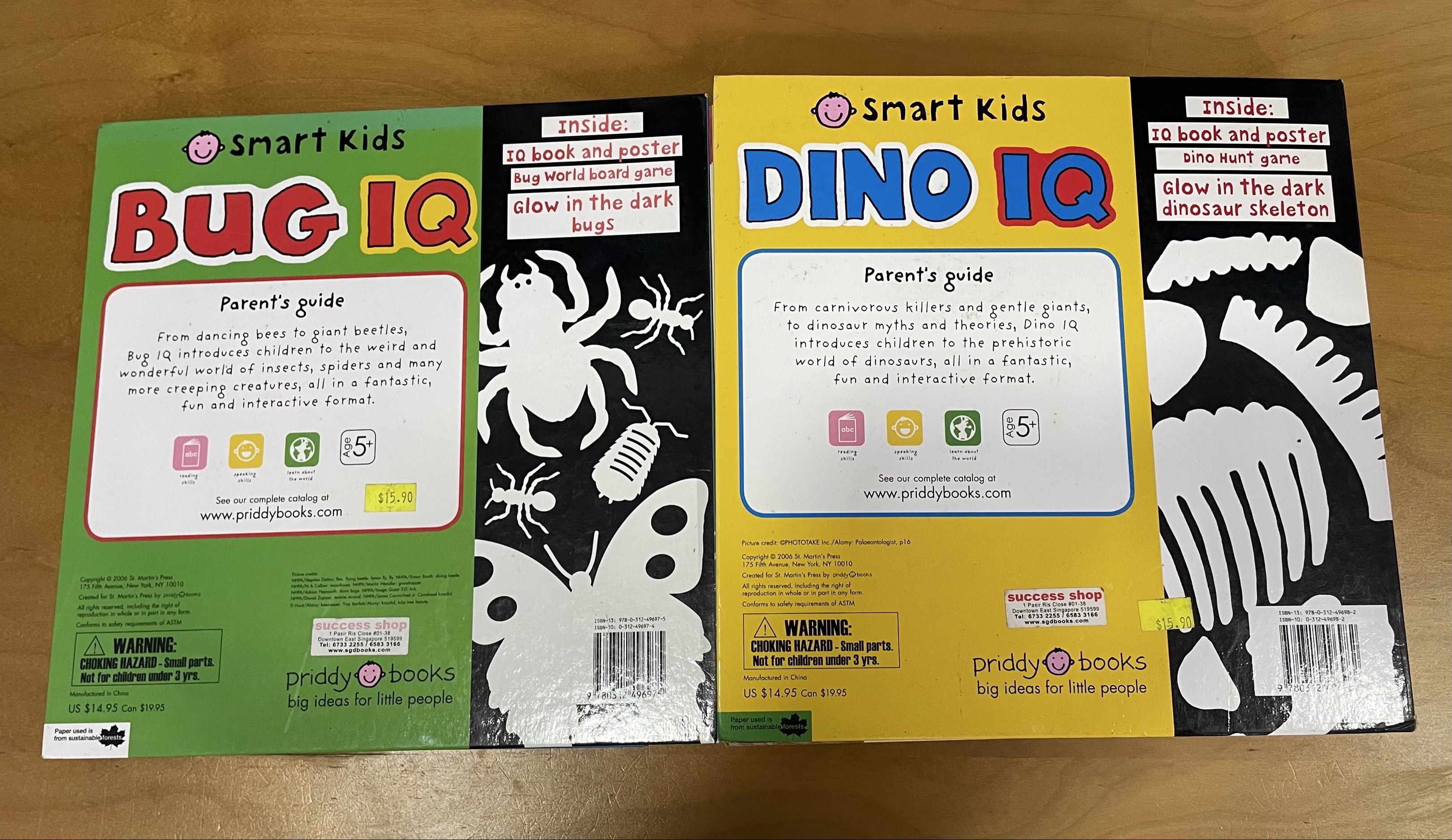 Smart Kids Bug IQ & Dino IQ Books, Hobbies & Toys, Books & Magazines ...