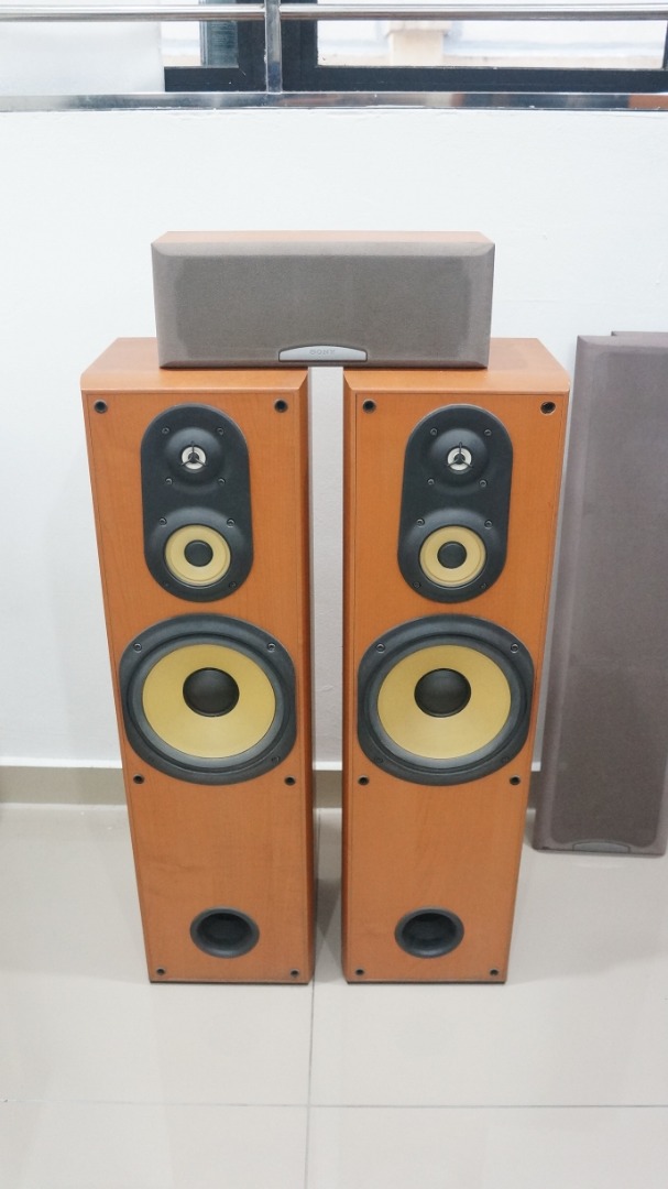 Sony SS-MF550H 3-Way 8” Floorstanding Speakers (with Center), Audio ...