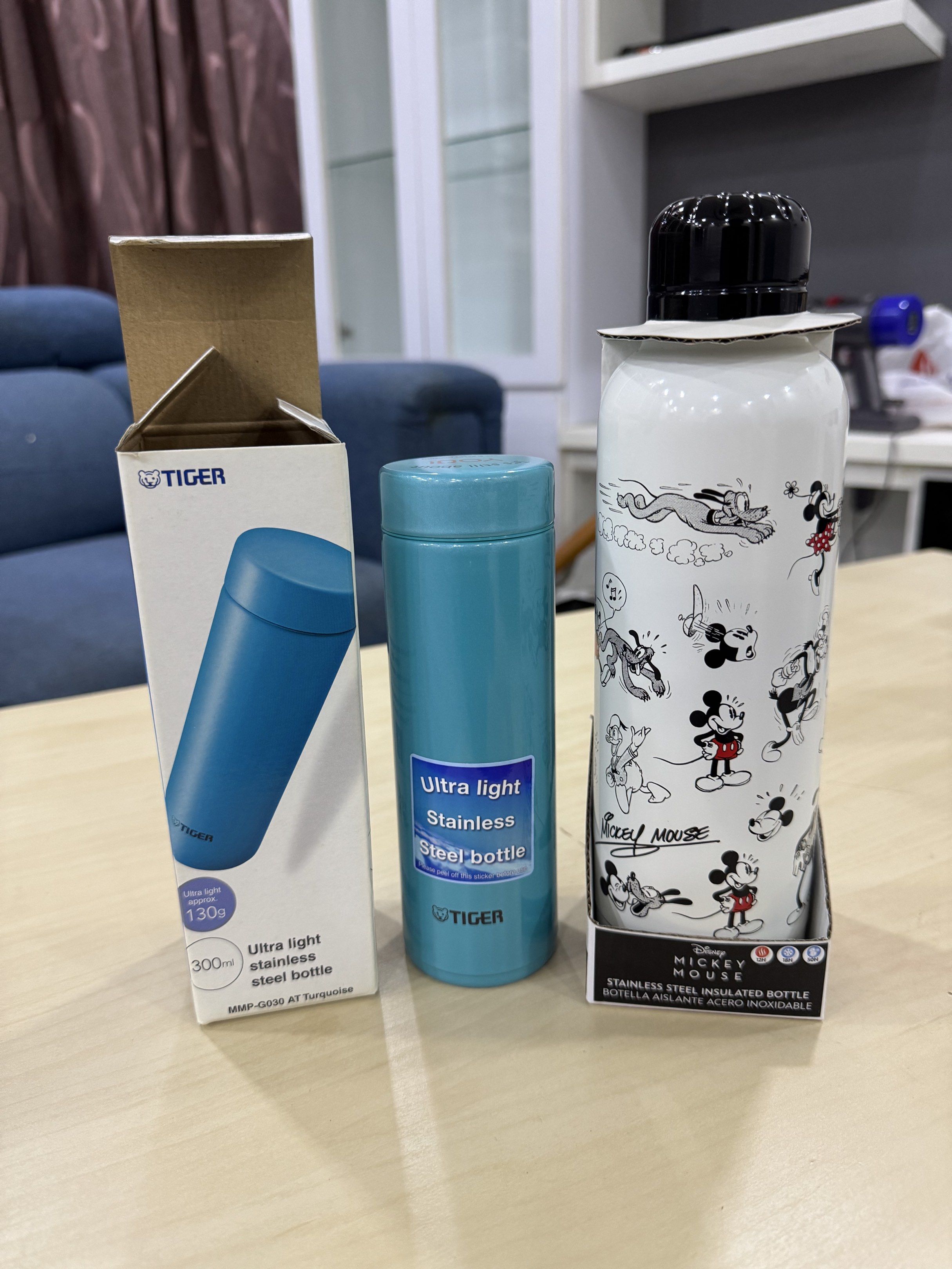 Tiger Ultra Light & Disney Mickey Mouse Stainless Steel Bottles ...