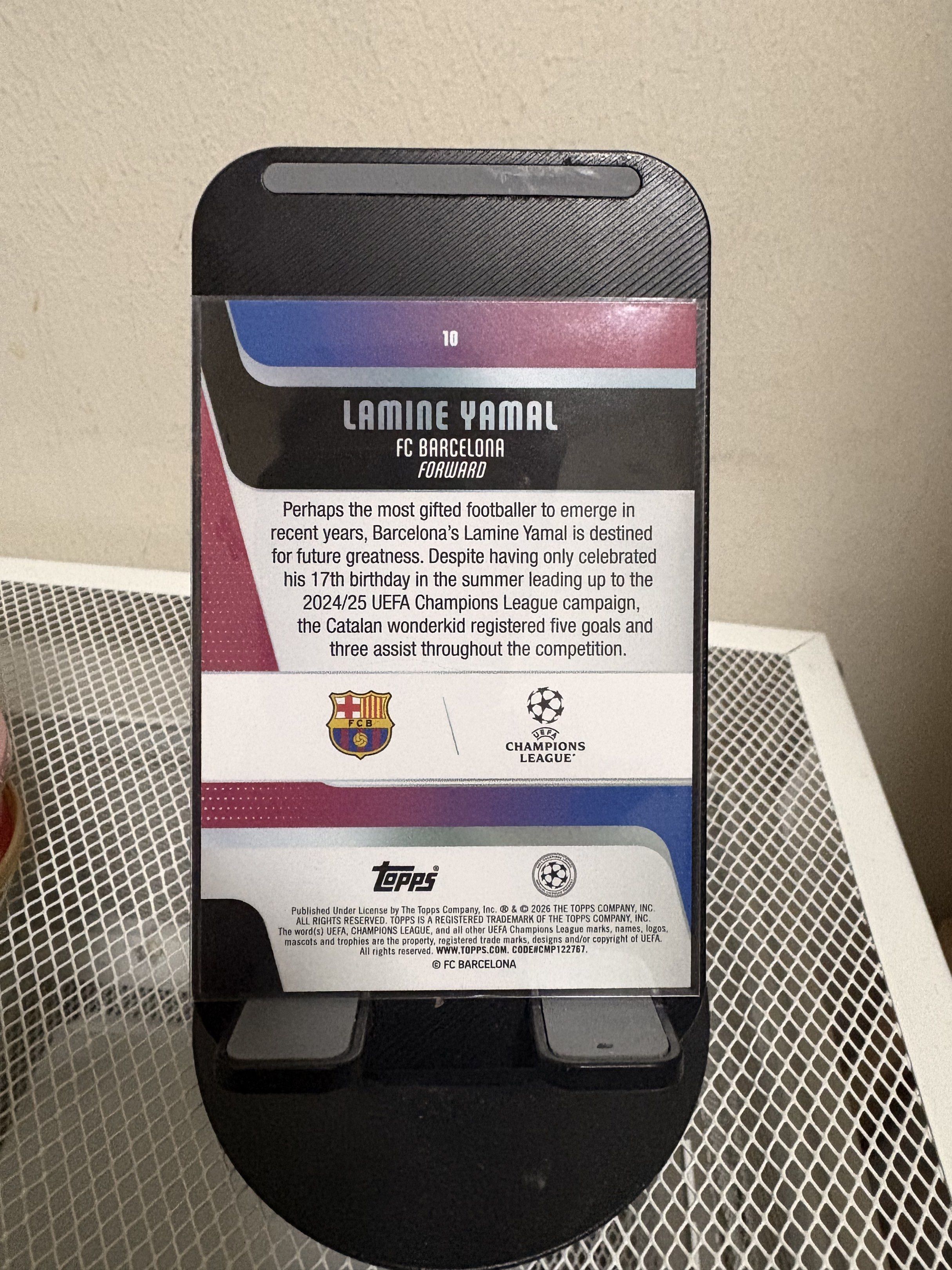 Topps UCL Team of the Season Lamine Yamal Trading Card, Hobbies & Toys ...