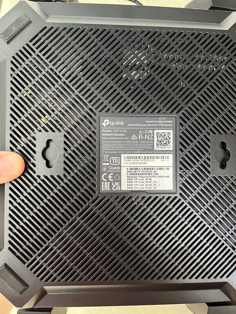 Tplink Archer AXE300 Router, Computers & Tech, Parts & Accessories ...