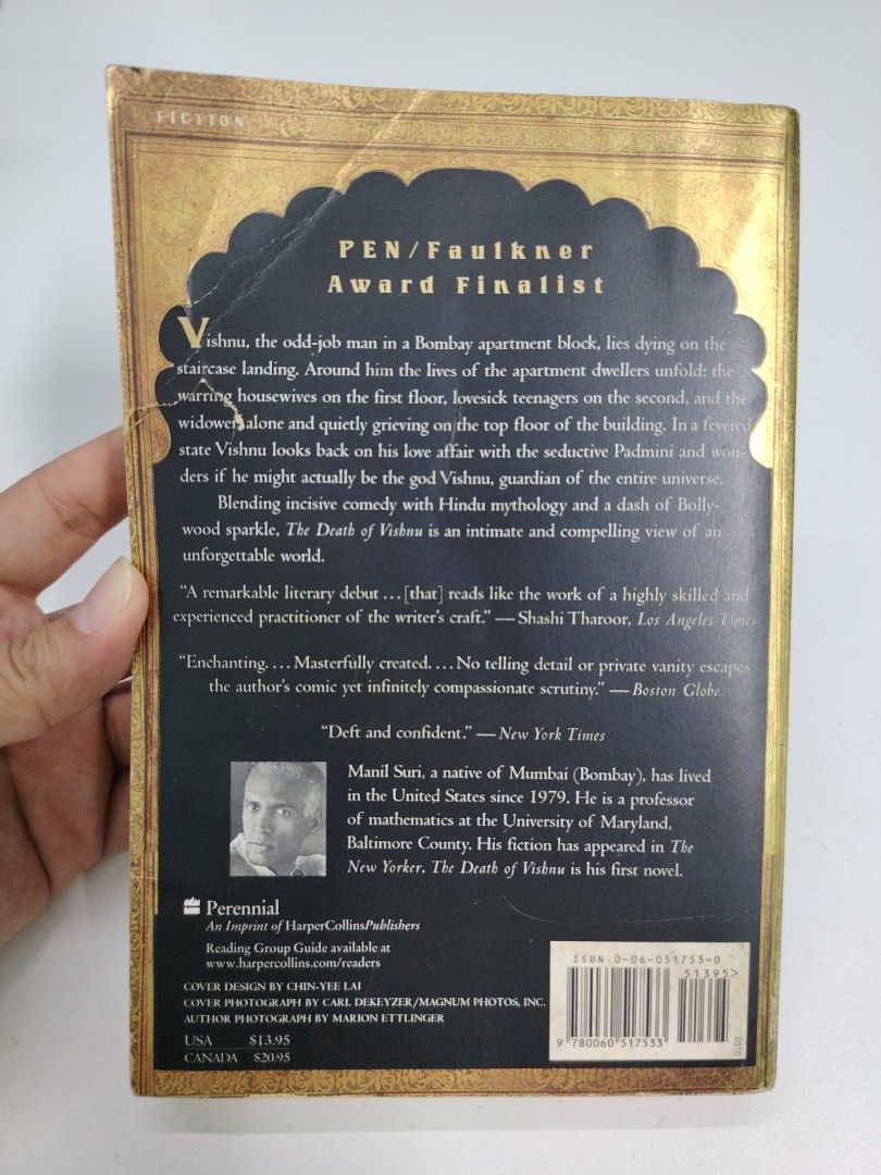 [Used] The Death of Vishnu (The Hindu Gods #1) by Manil Suri ...