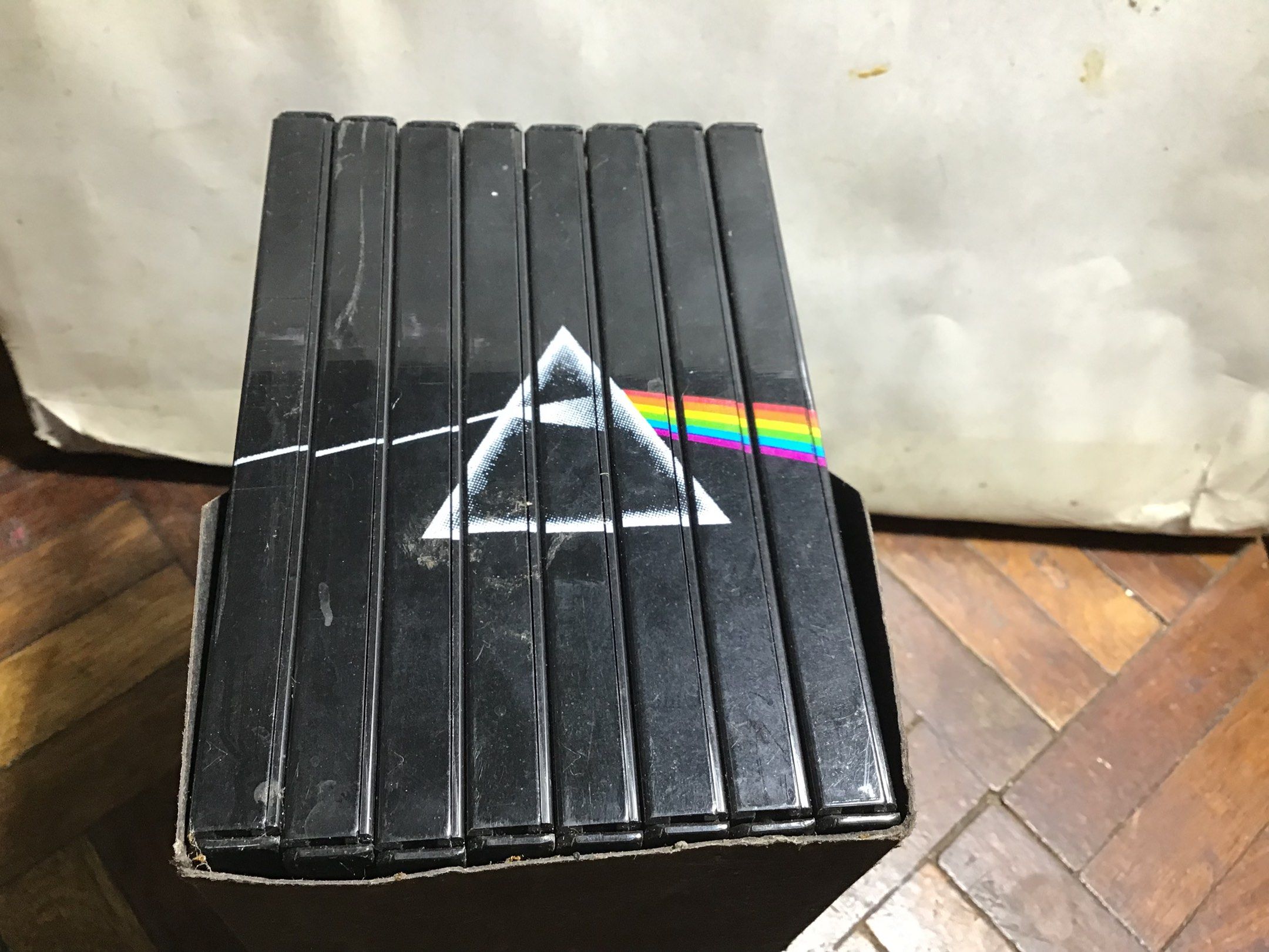 VINTAGE 1992 8x CD Pink Floyd First 7 albums in Slipcase OOP COLLECTORS ...
