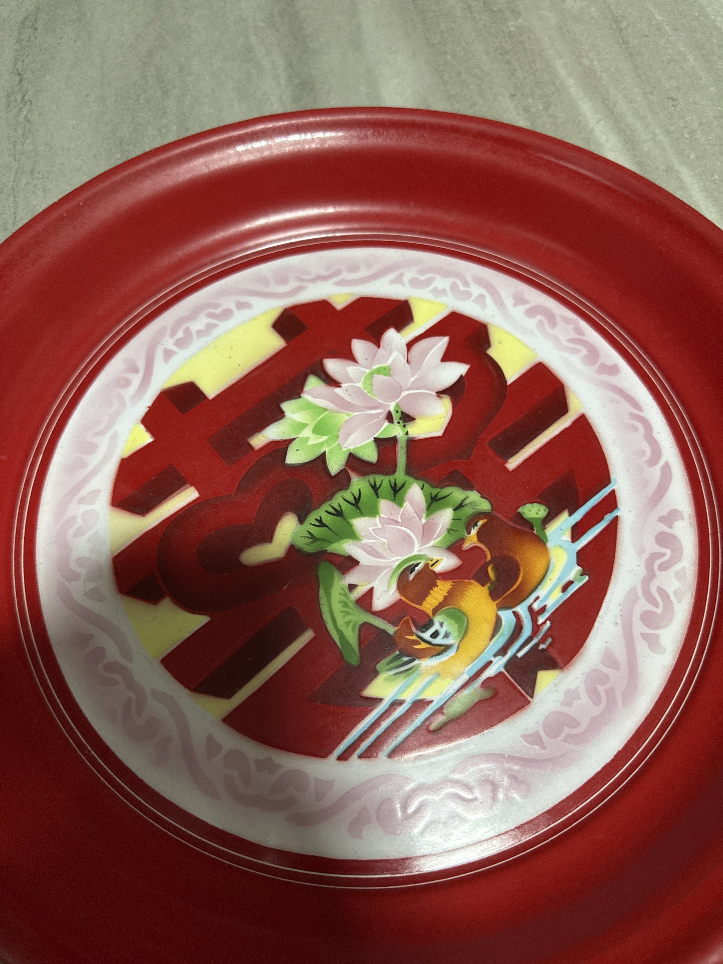 Vintage Chinese Wedding Plate, Furniture & Home Living, Kitchenware ...