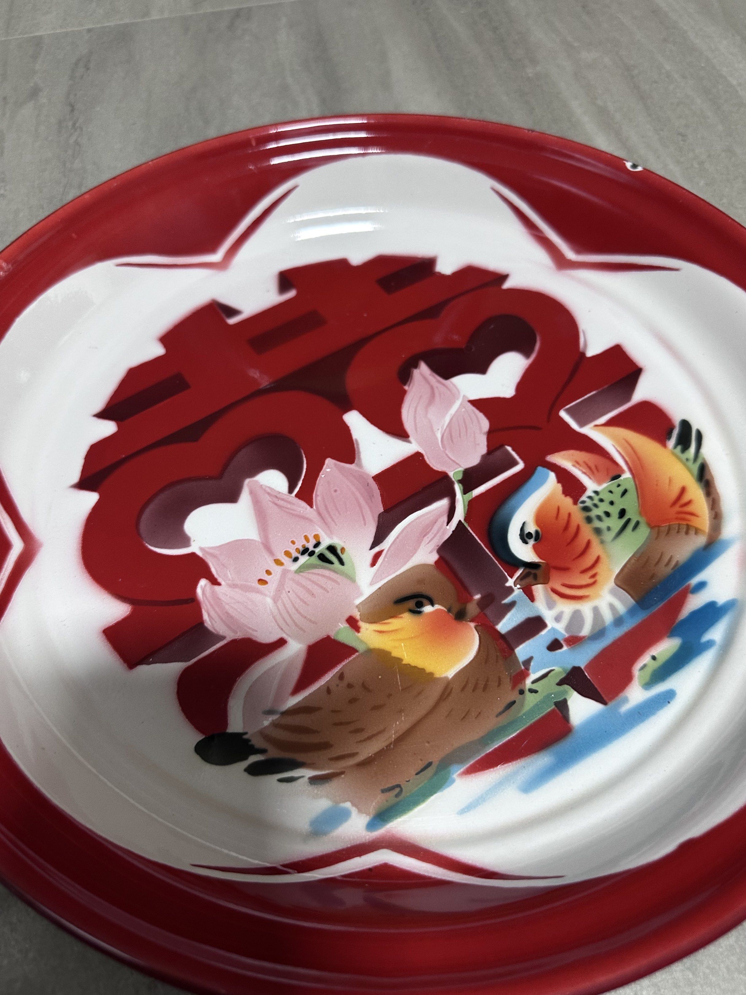 Vintage Chinese Wedding Plate, Furniture & Home Living, Kitchenware ...