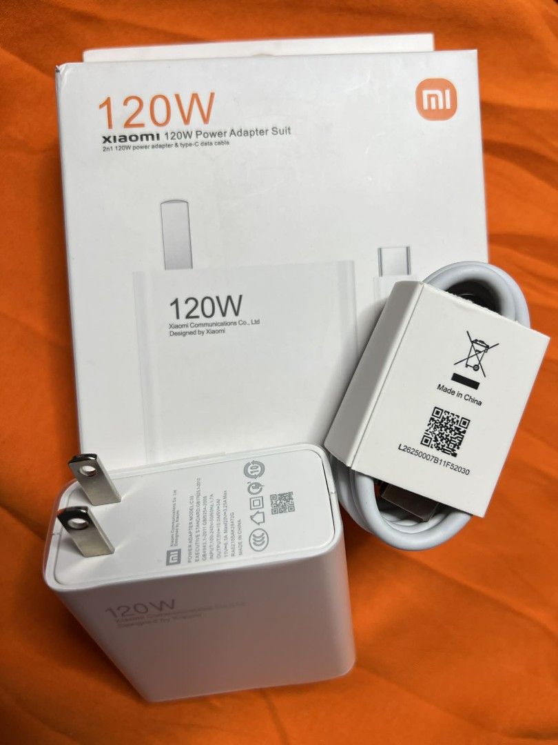 XIAOMI 120W POWER ADAPTER SUIT, Video Gaming, Gaming Accessories ...