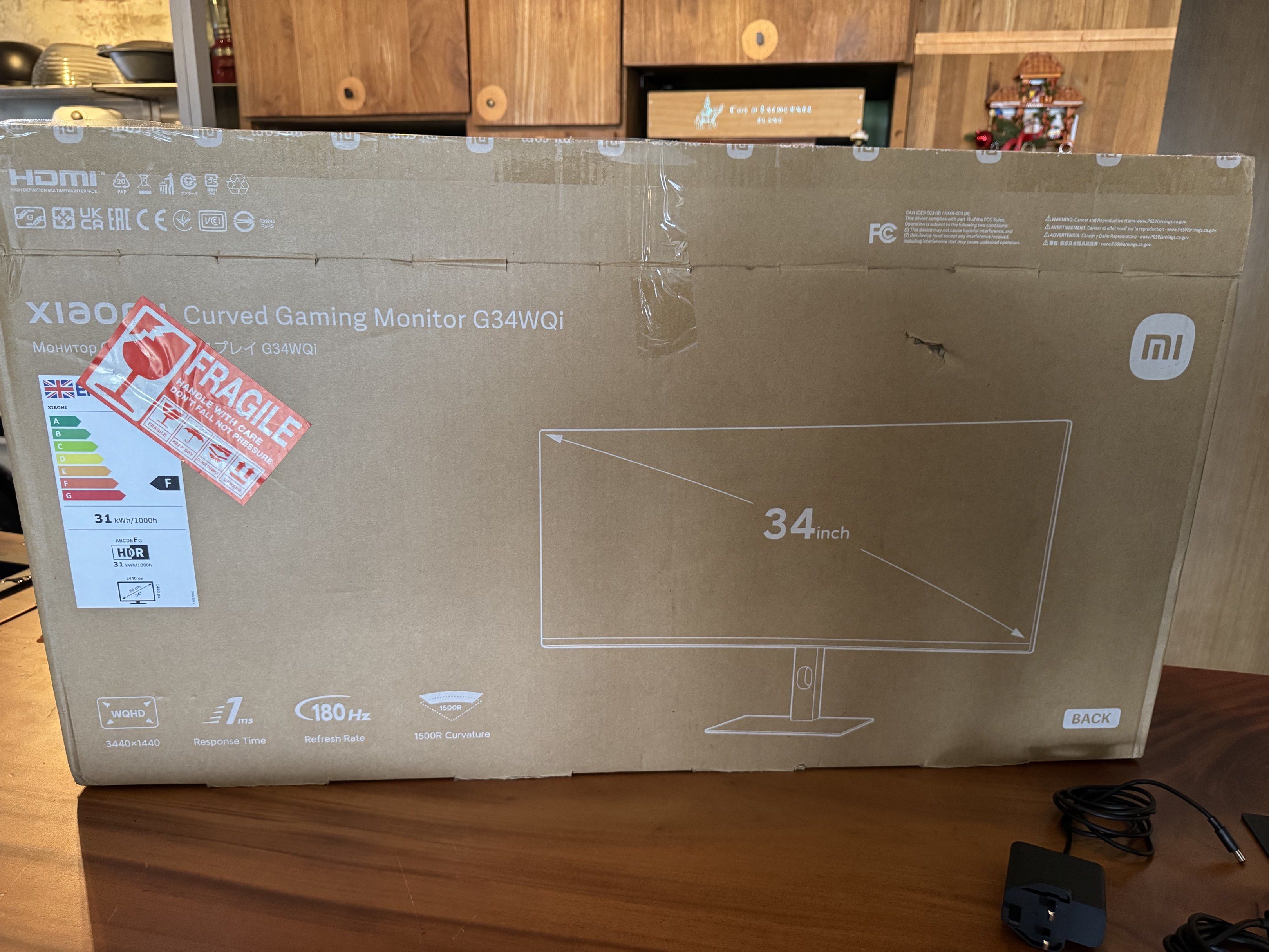 Xiaomi Curved Gaming Monitor G34WQi - 34 inch, Computers & Tech, Parts ...