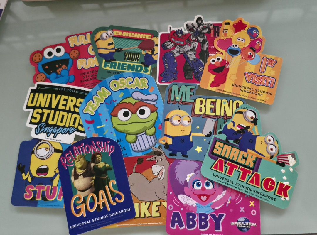USS Minion, Elmo, Cookie monster,Cybertron, Abby, Shrek,Donkey sticker ...