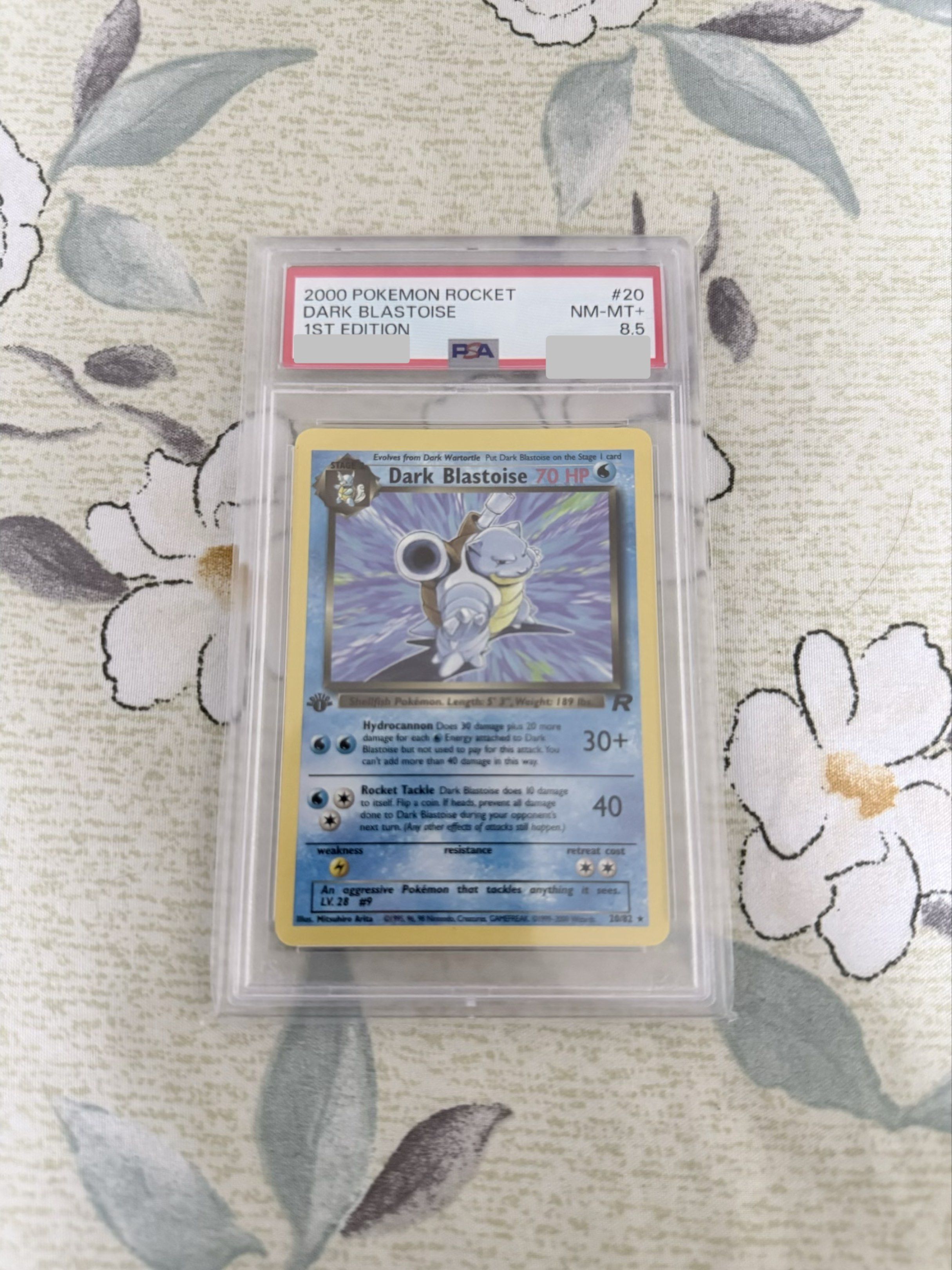 2000 Pokémon Team Rocket – 1st Edition Dark Blastoise PSA 8.5, Hobbies ...
