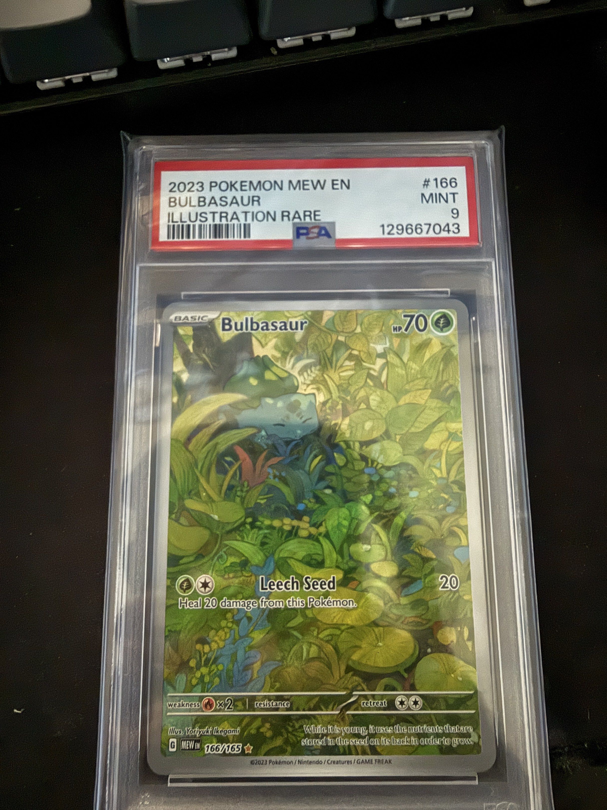 2023 Pokemon Mew EN Bulbasaur Illustration Rare PSA 9, Hobbies & Toys ...