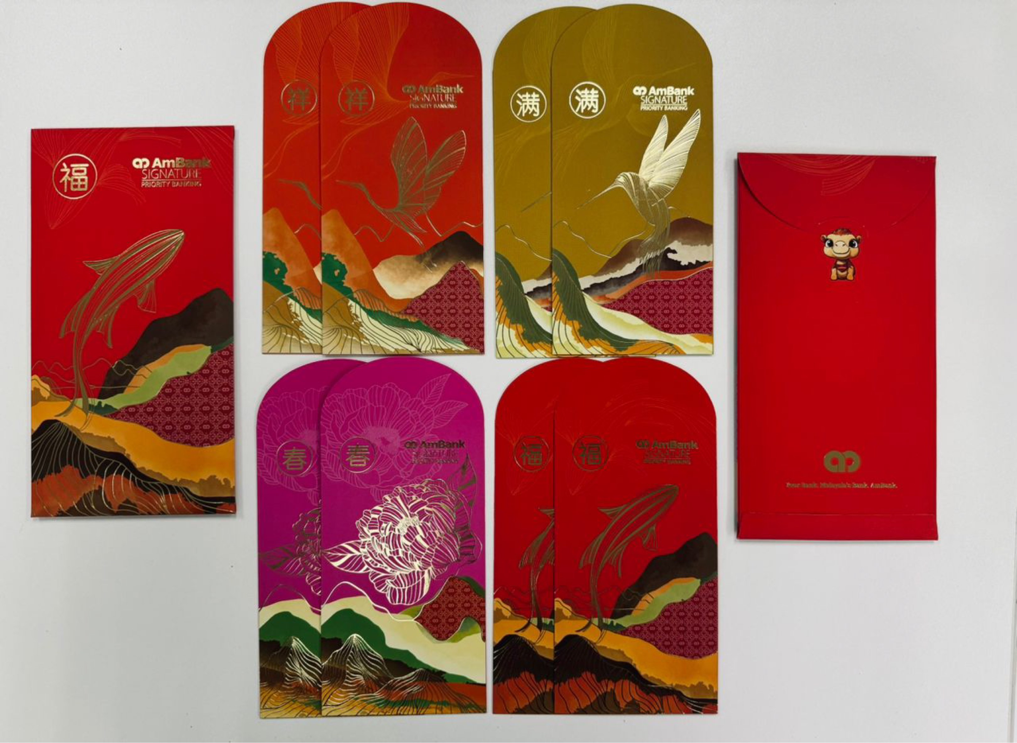 2026 AmBank Signature Ang Pao Packets, Hobbies & Toys, Stationery ...