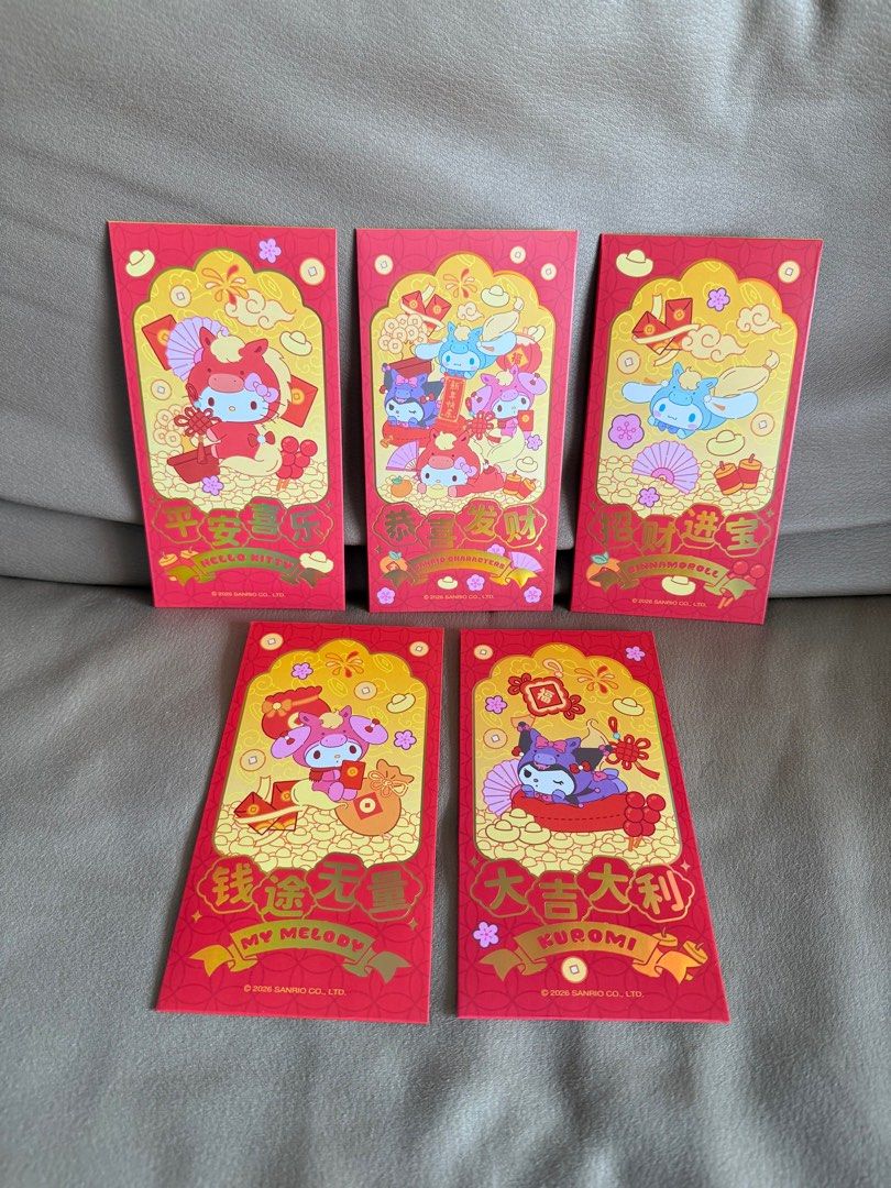 2026 CNY horse Sanrio Hello Kitty melody Kuromi red packet angbao ...