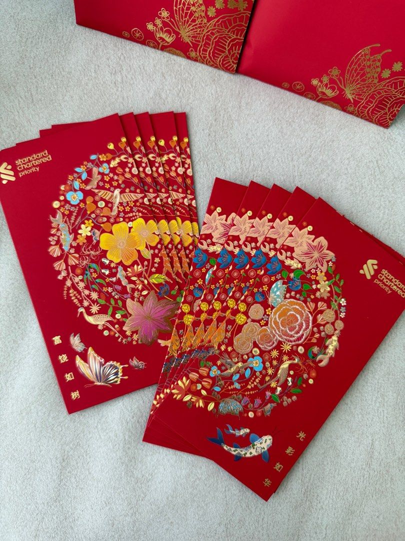 2026 Standard Chartered Ang Pao Packets, Hobbies & Toys, Stationery ...