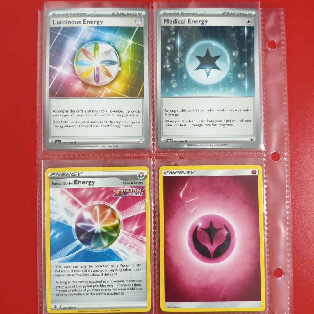 50¢ Pokemon Energy Card - Luminous, Medical, Fusion Strike, Fairy ...