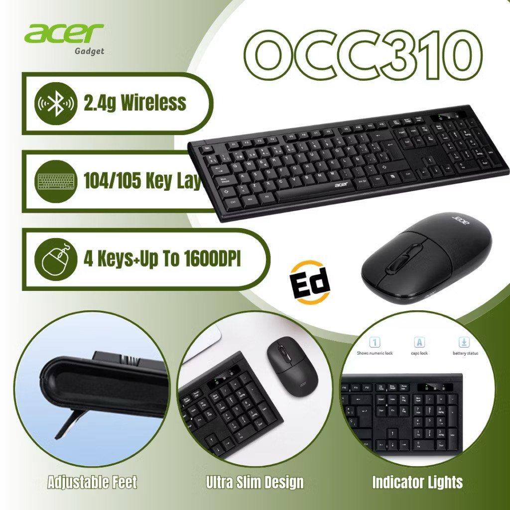 Combo Wireless Keyboard and Mouse - Acer OCC310 2.4G , Computers & Tech ...
