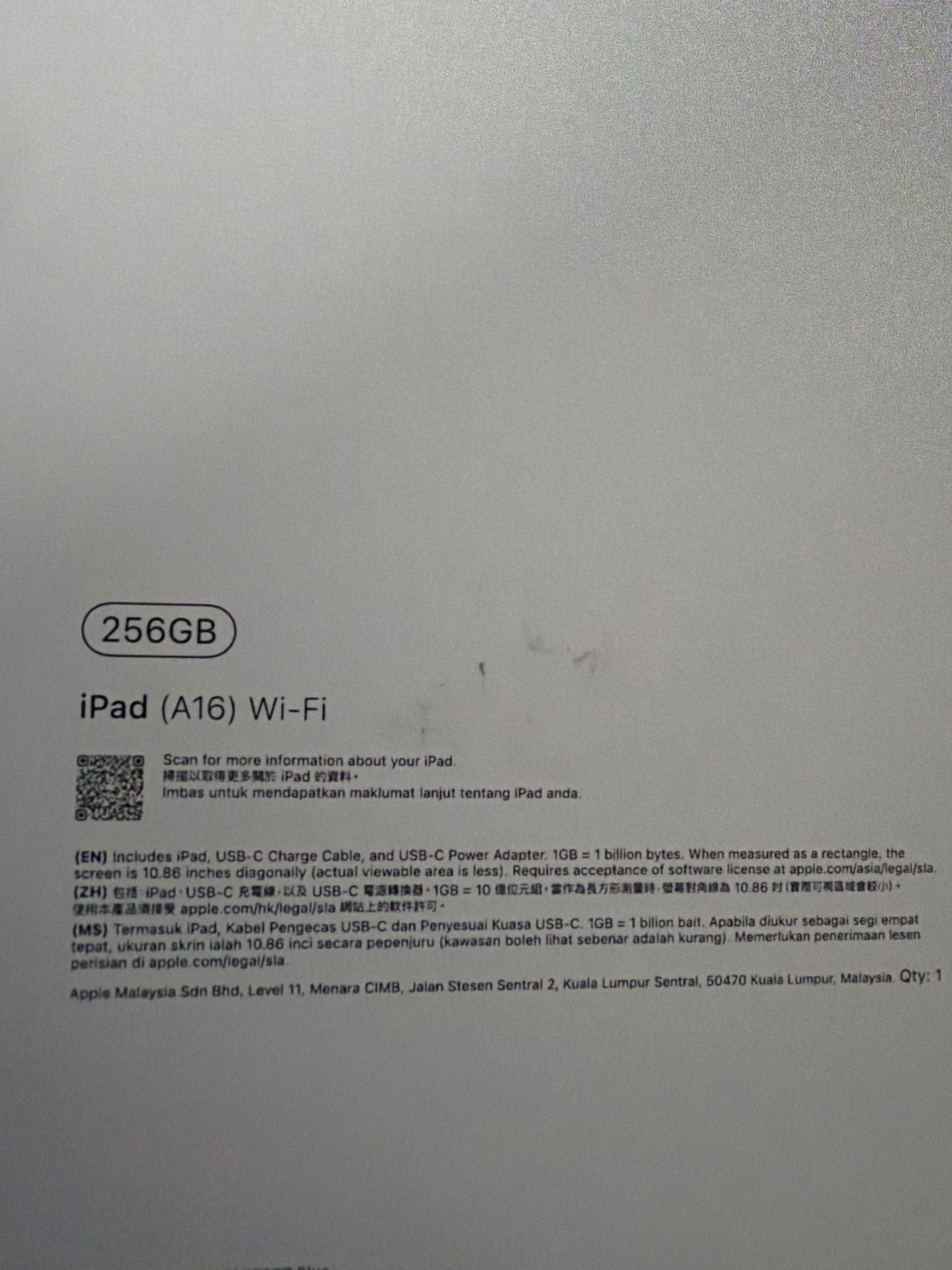 Apple iPad (A16) Wi-Fi 256GB, 手提電話, 平板電腦, 平板電腦 - iPad - Carousell