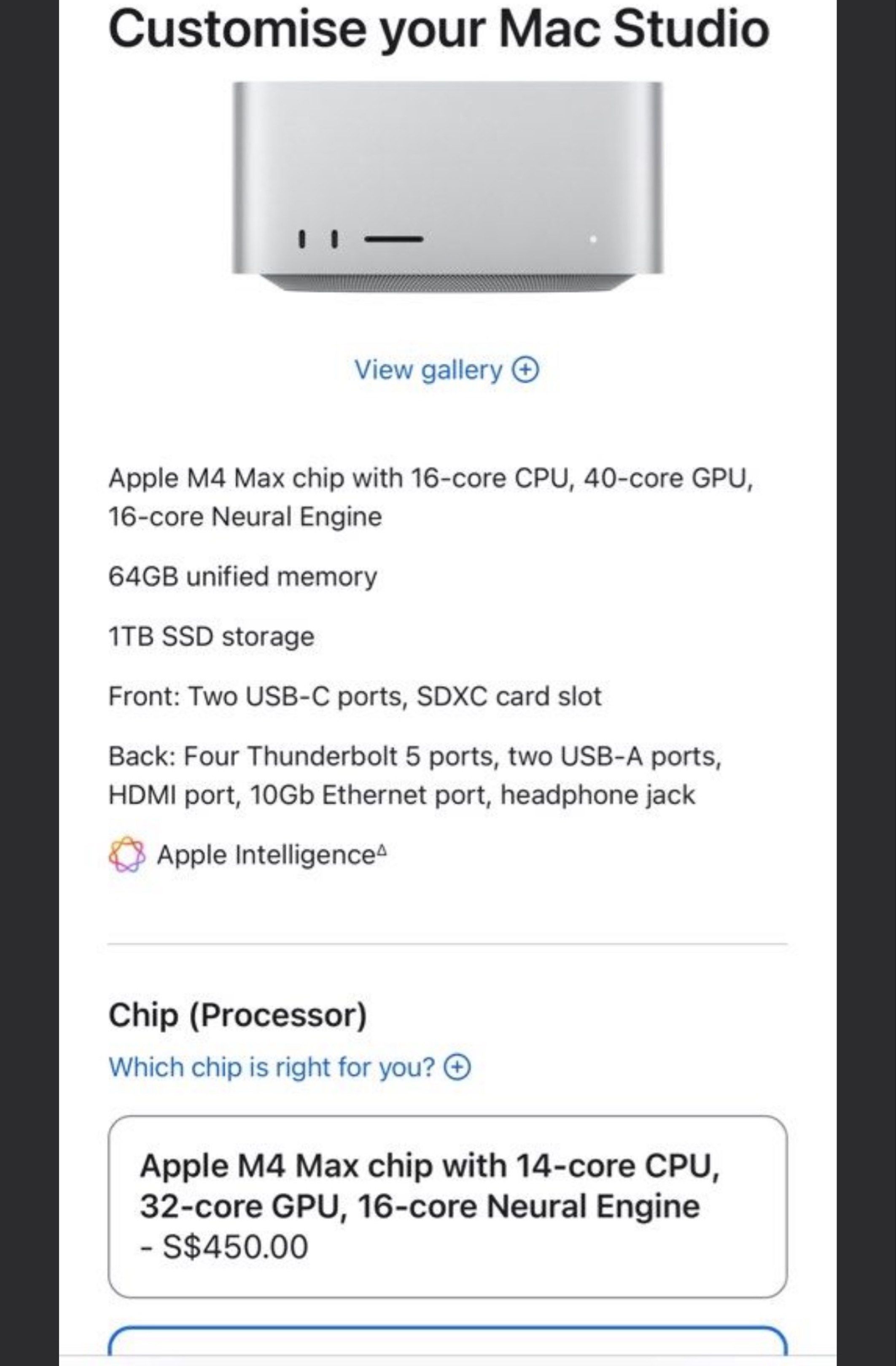 Apple Mac Studio M4 Max 64GB 1TB SSD, Computers & Tech, Desktops on ...