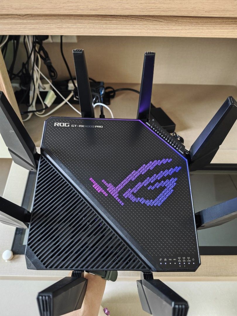 ASUS ROG Rapture GT-AX11000 Pro WiFi 6 Router, Computers & Tech, Parts ...