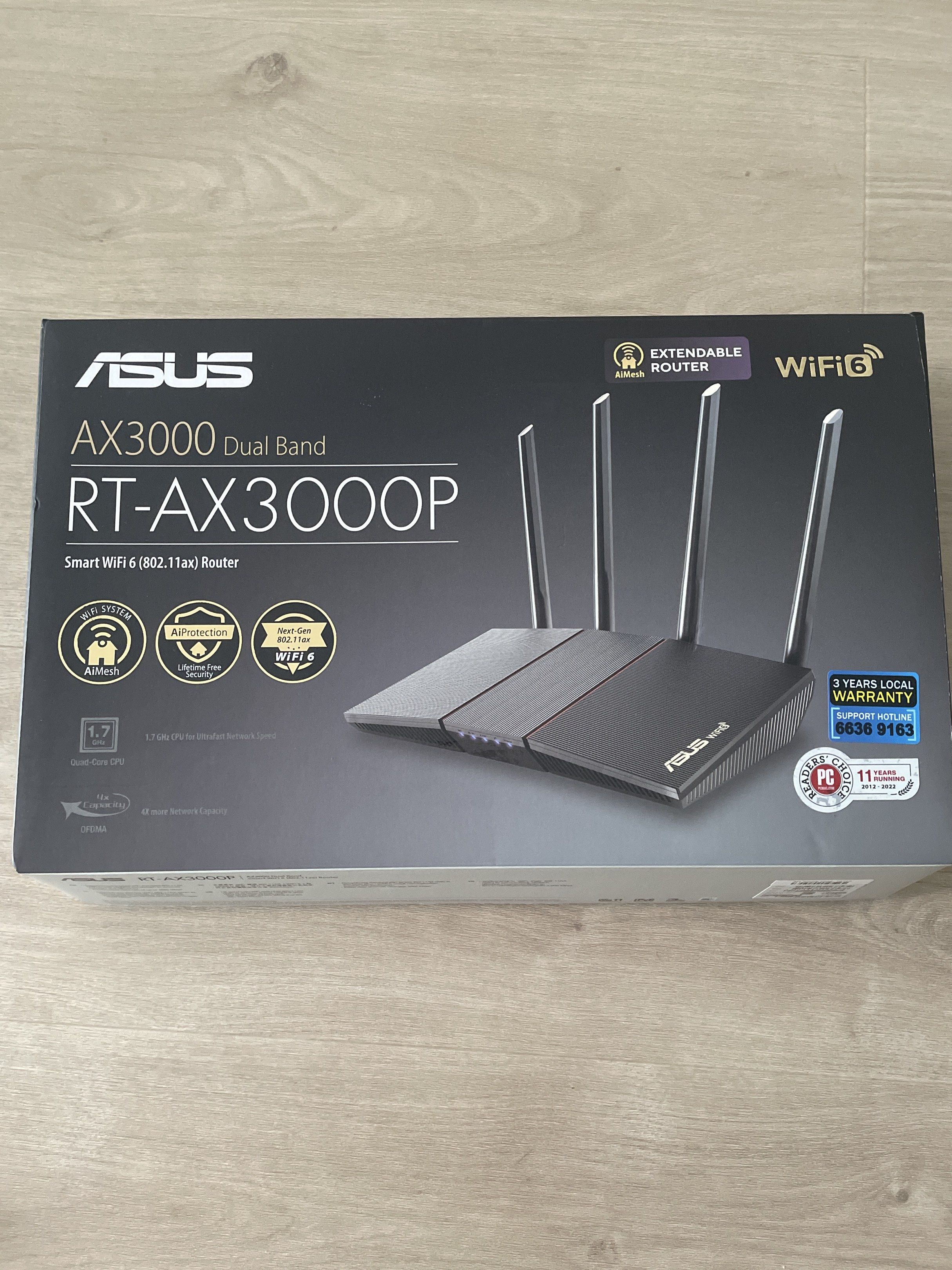 ASUS RT-AX3000P Dual Band WiFi 6 Router, Computers & Tech, Parts ...