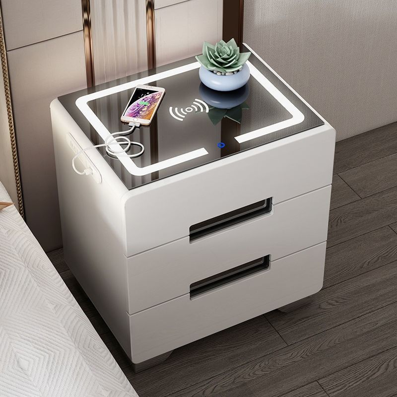 Bedside Cabinet Black Top 3 Drawers Nightstand Free Assembly 🚚🚚Bed Side ...